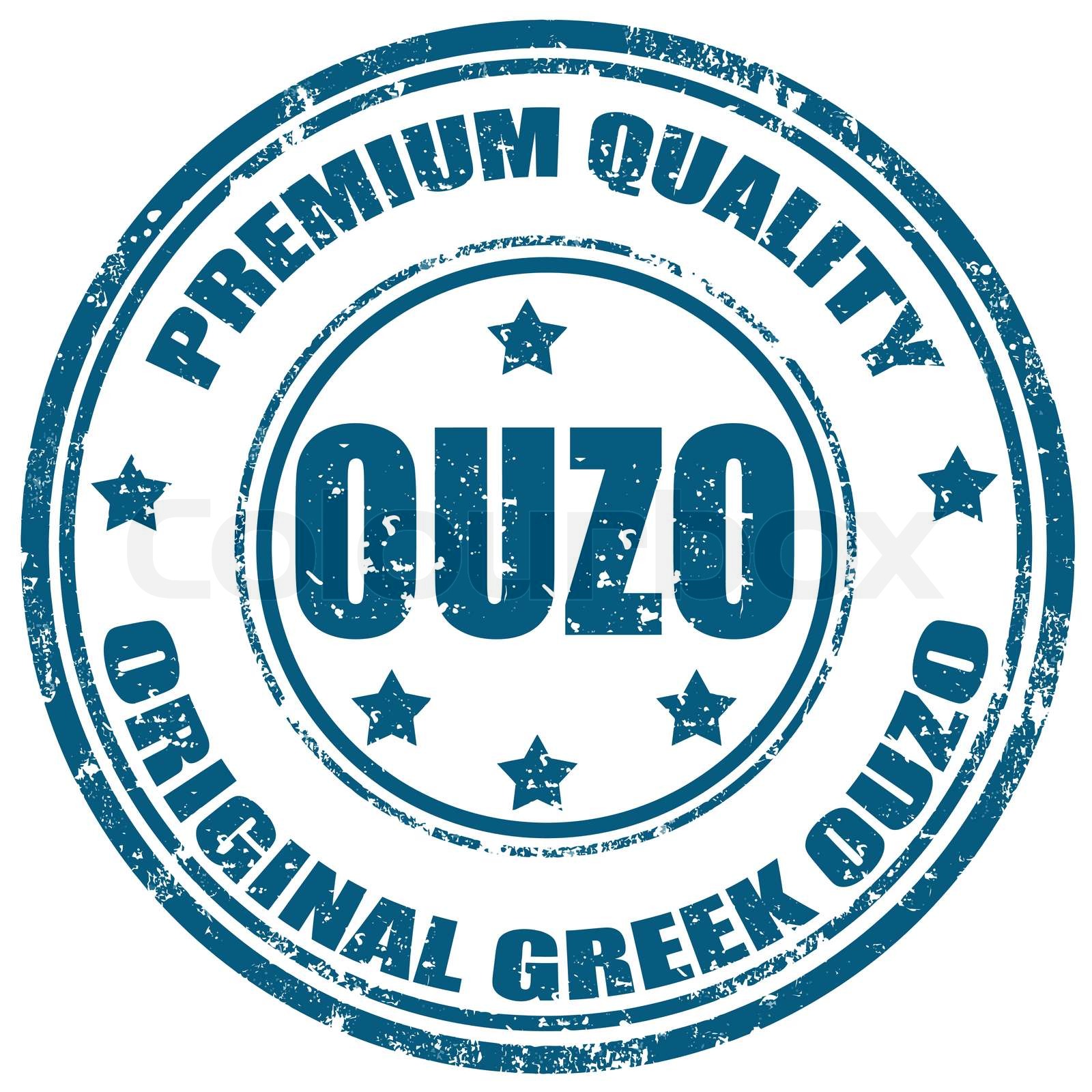 ouzo, sello, tradicional | Vector de archivo | Colourbox