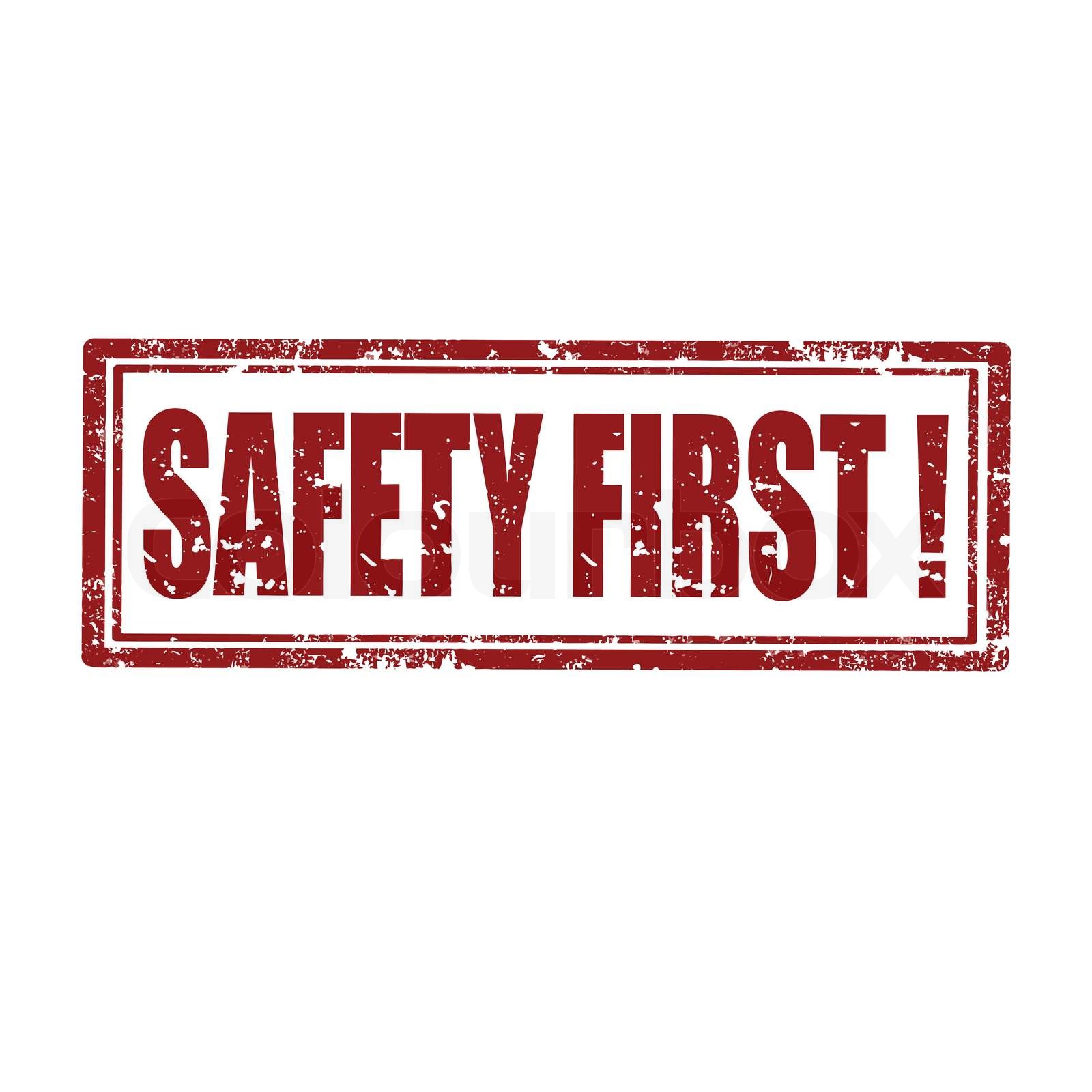 Safety First-stamp | Stock vector | Colourbox