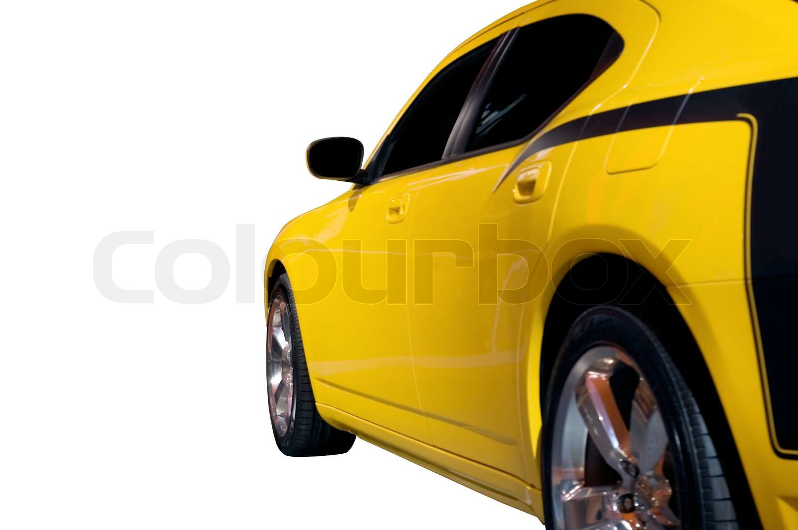 Side view down a Muscle Car | Stock image | Colourbox