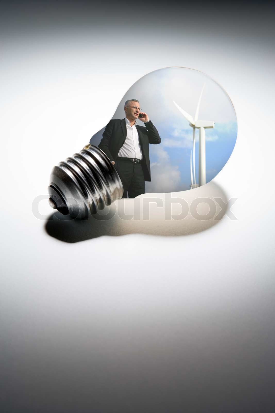 Unlit Light Bulb | Stock image | Colourbox