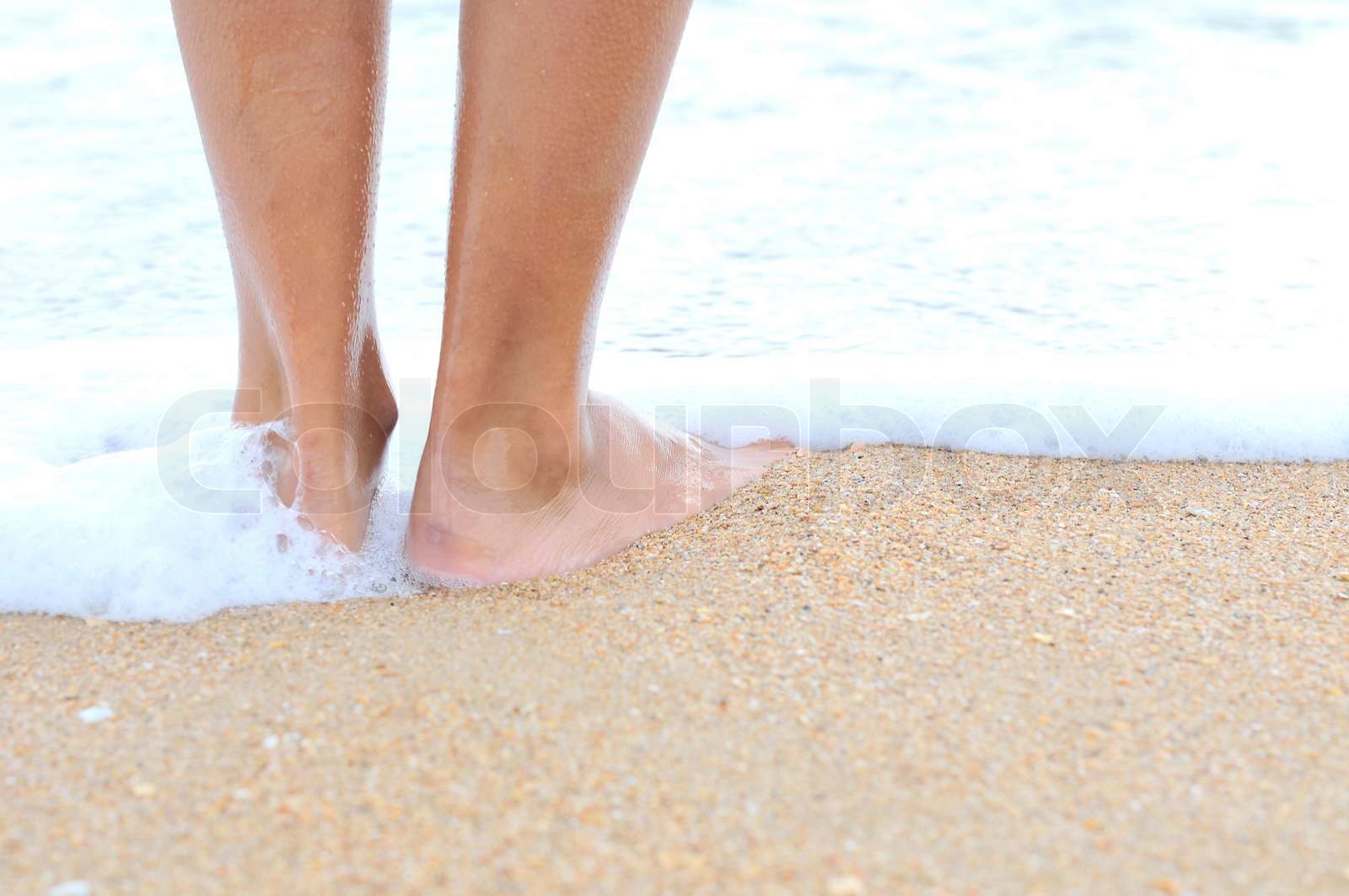 nice legs of a pretty girl | Stock image | Colourbox