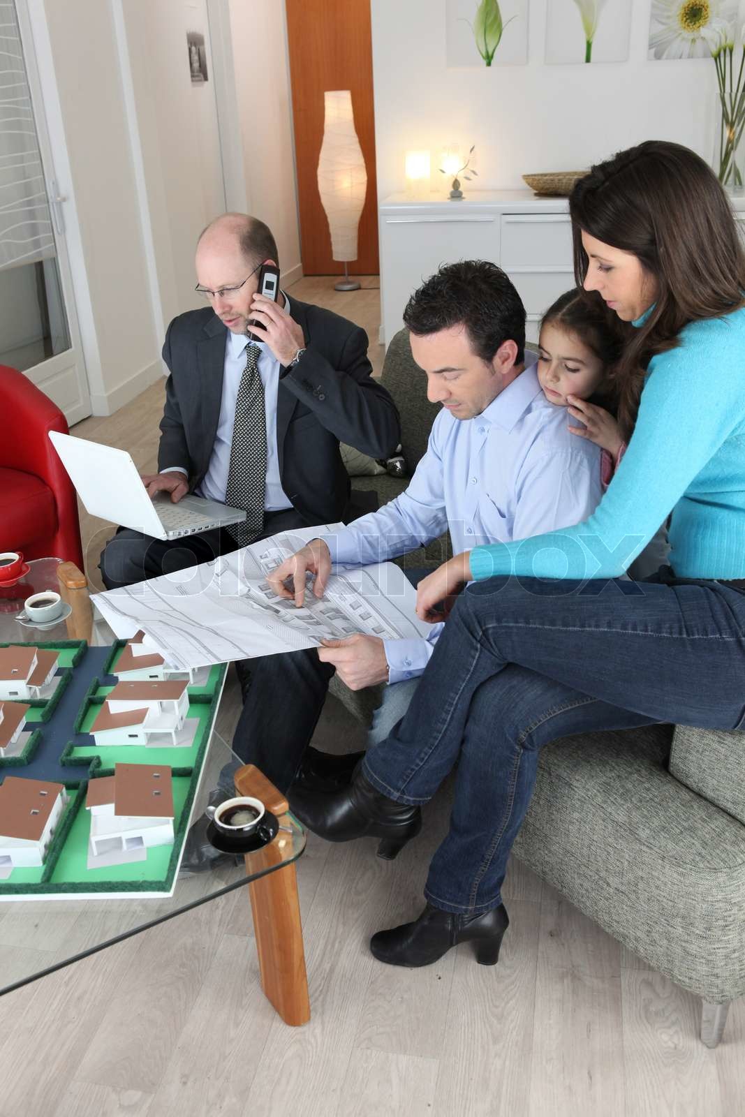 family buying a new house | Stock image | Colourbox