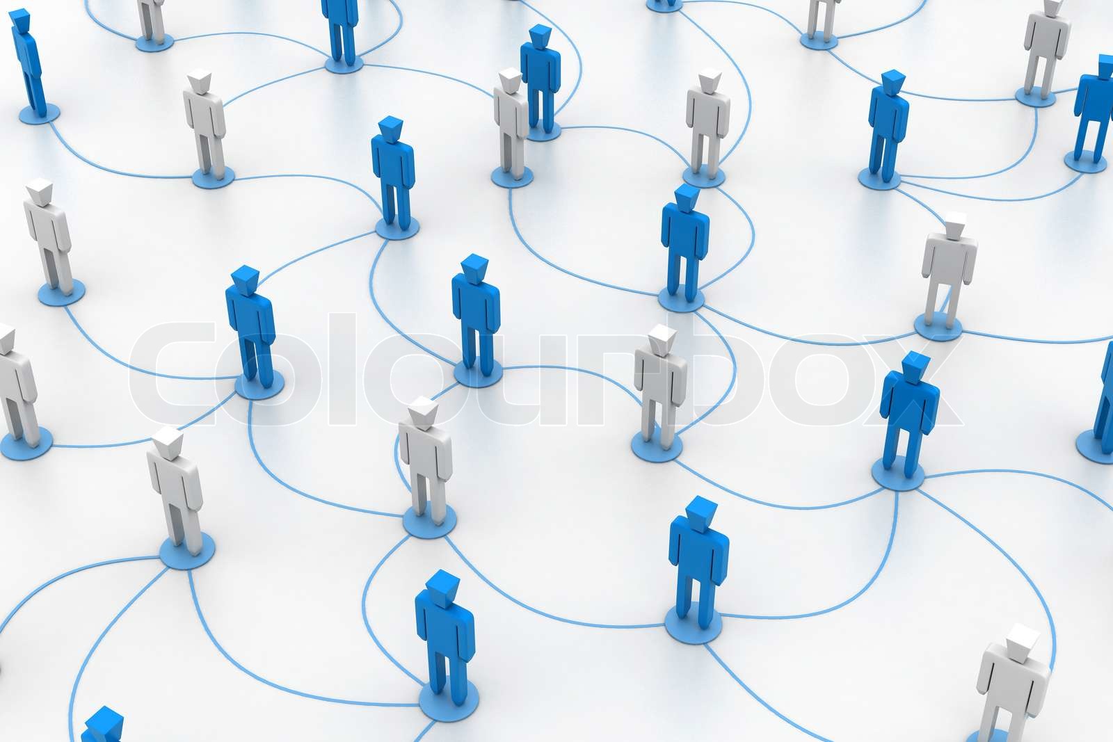 Netzwerk menschliche Verbindungen | Stock Bild | Colourbox