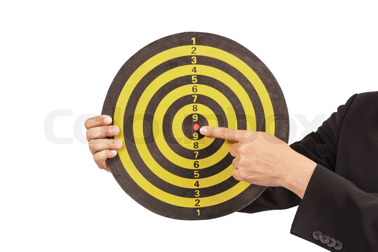 business target, hand aiming or pointing | Stock image | Colourbox
