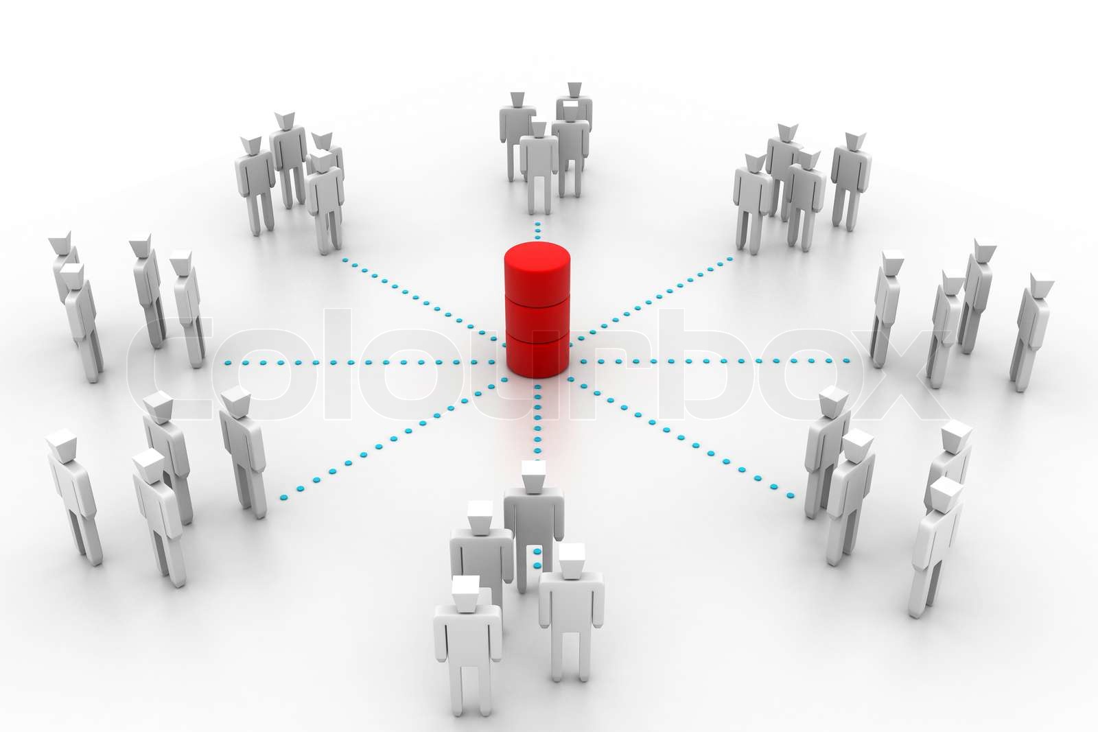 Network Human Connections Stock Image Colourbox