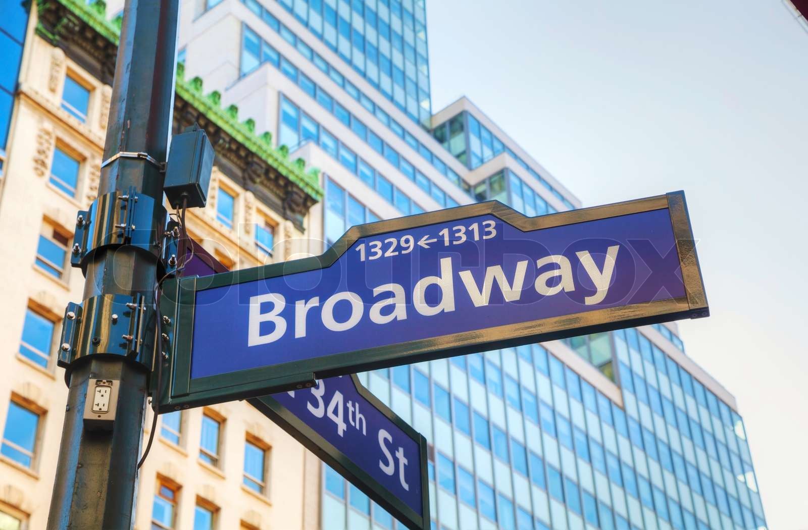 Broadway Zeichen | Stock Bild | Colourbox