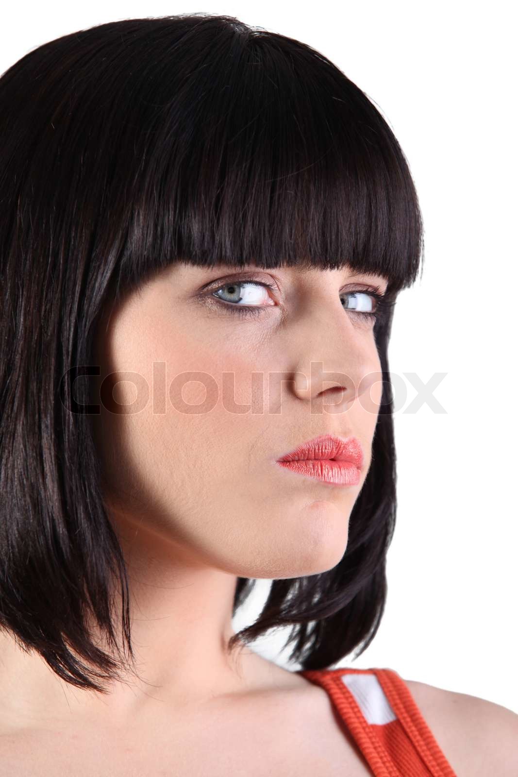 A look of contempt | Stock image | Colourbox