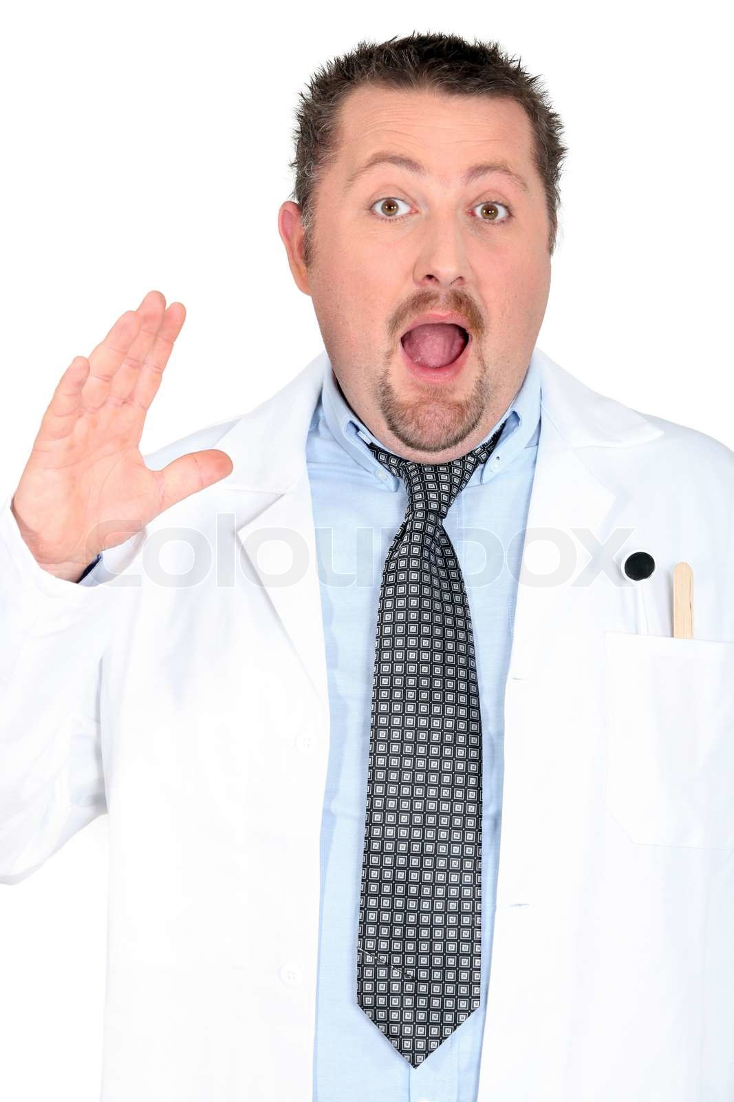 A surprised doctor | Stock image | Colourbox