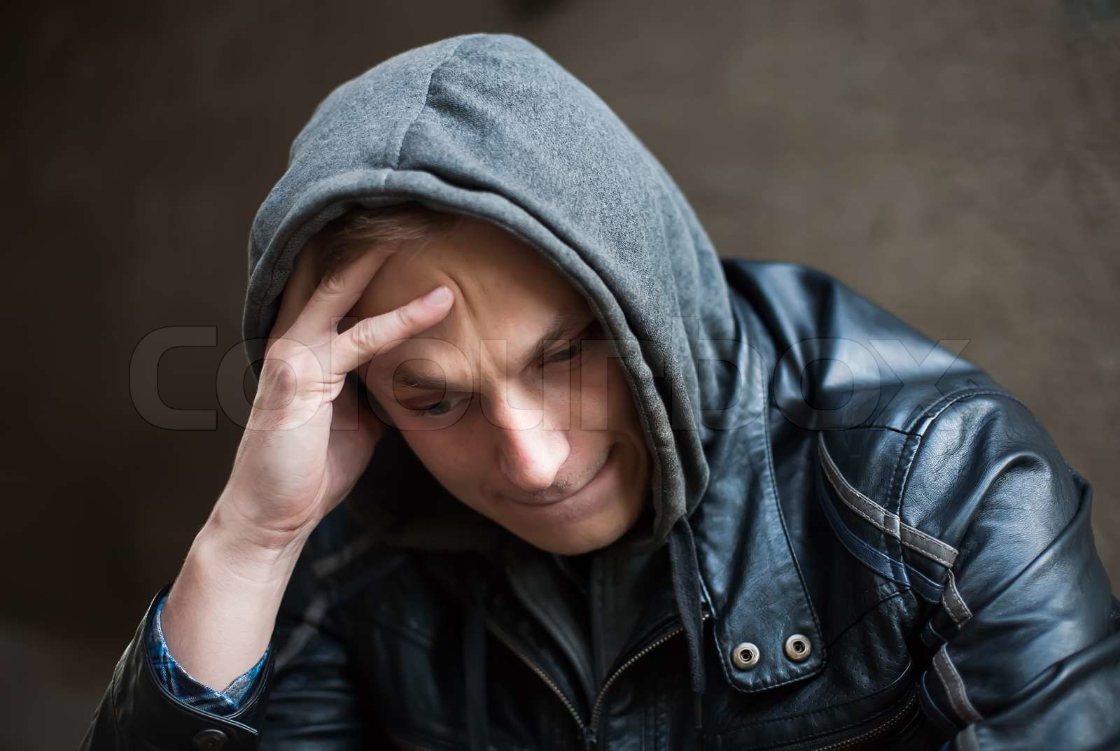 man in depression | Stock image | Colourbox