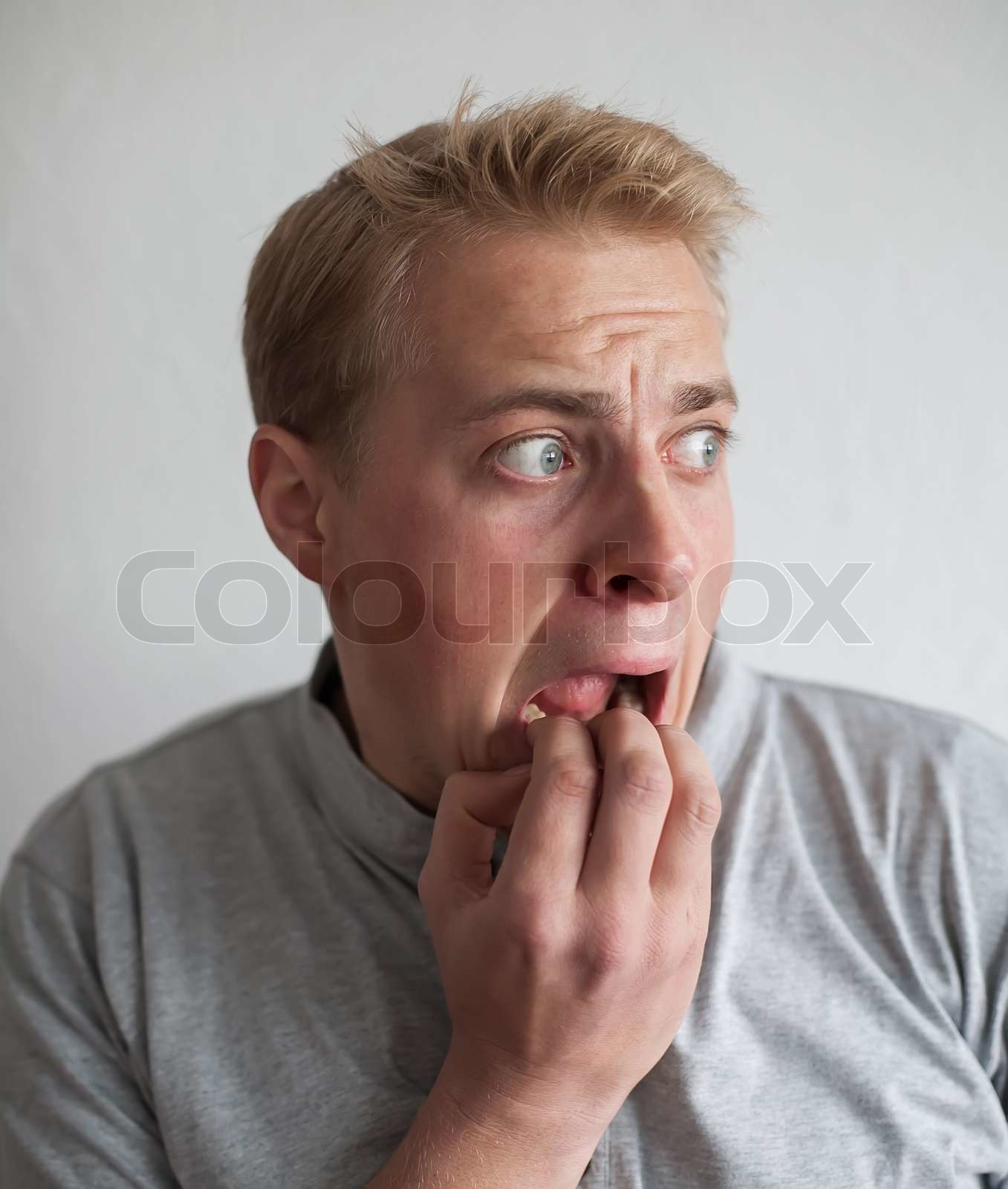 Mann Angst | Stock Bild | Colourbox