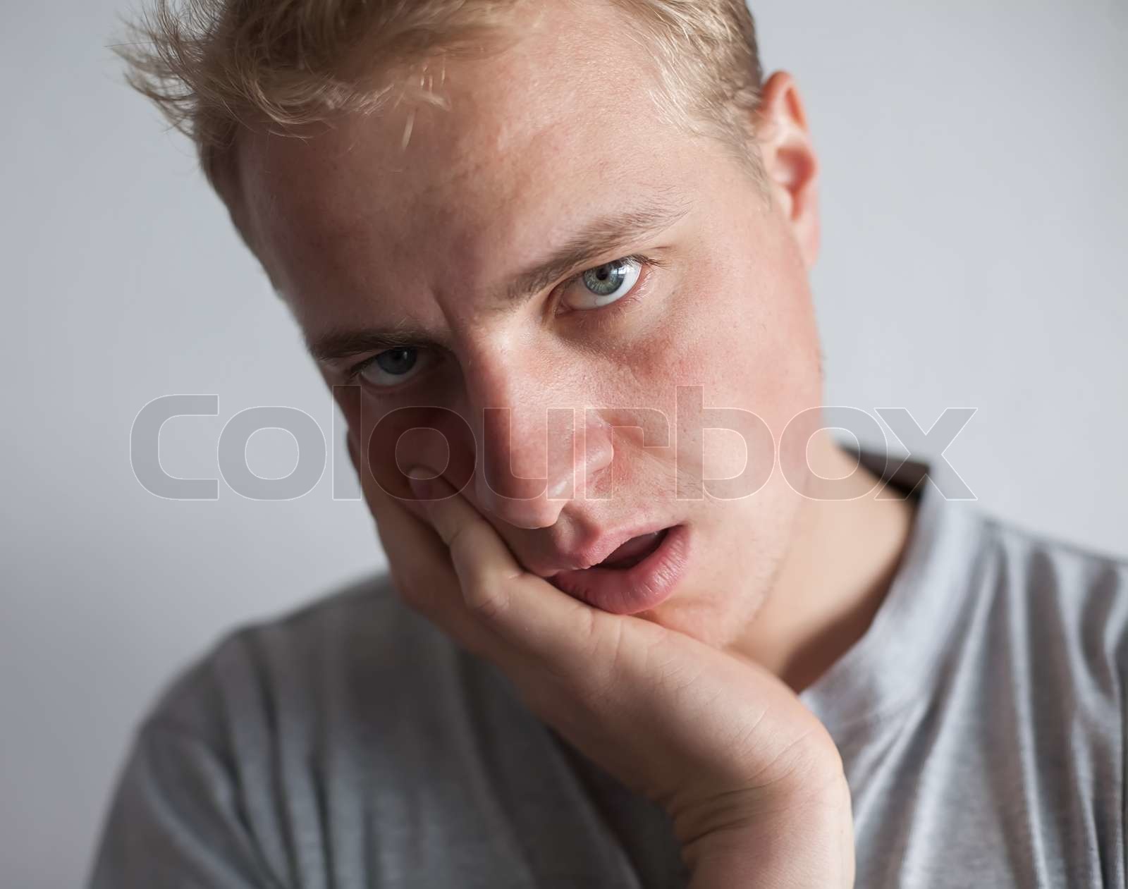 Mann in Depression | Stock Bild | Colourbox