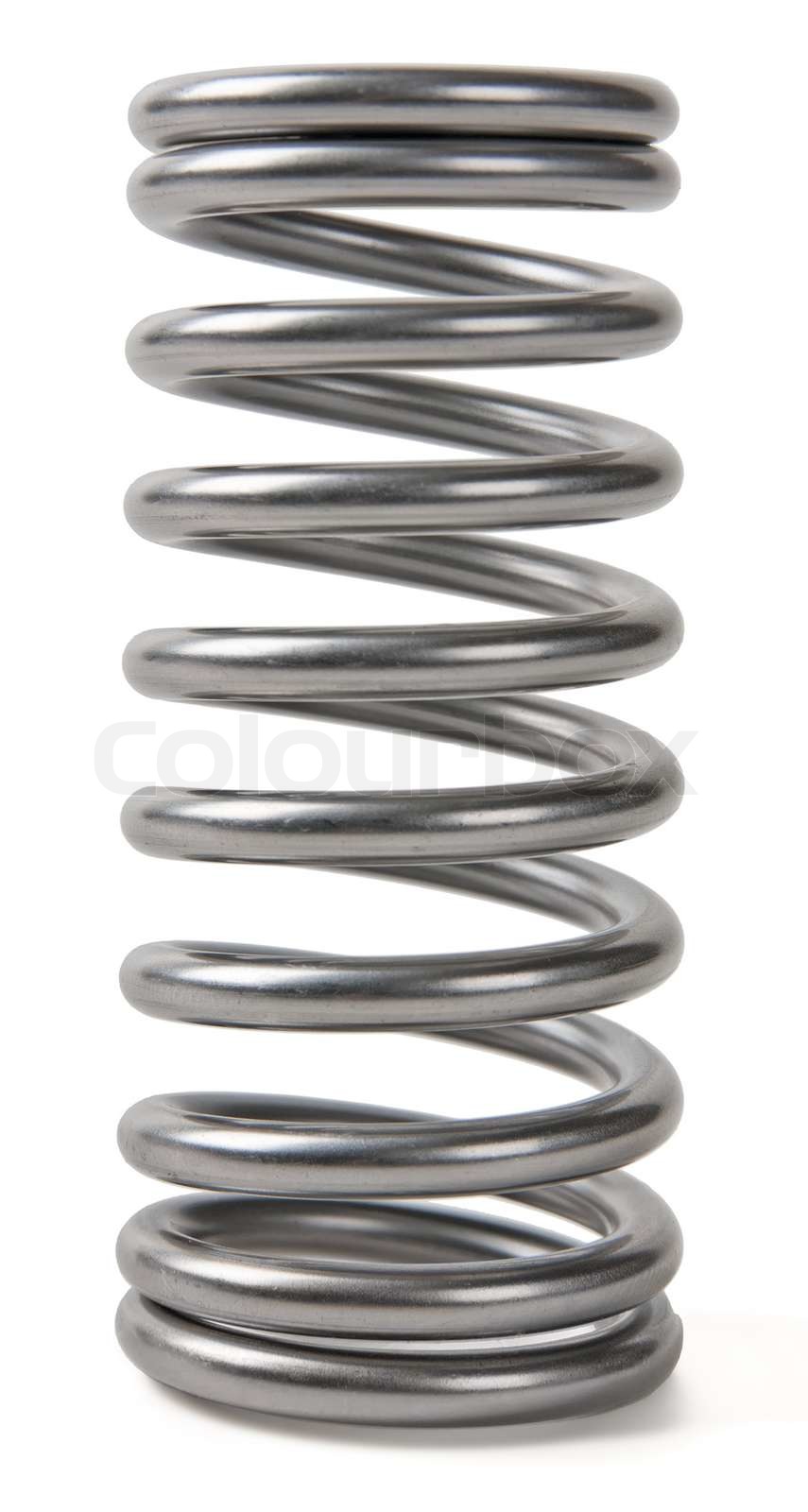 Metal spring | Stock image | Colourbox