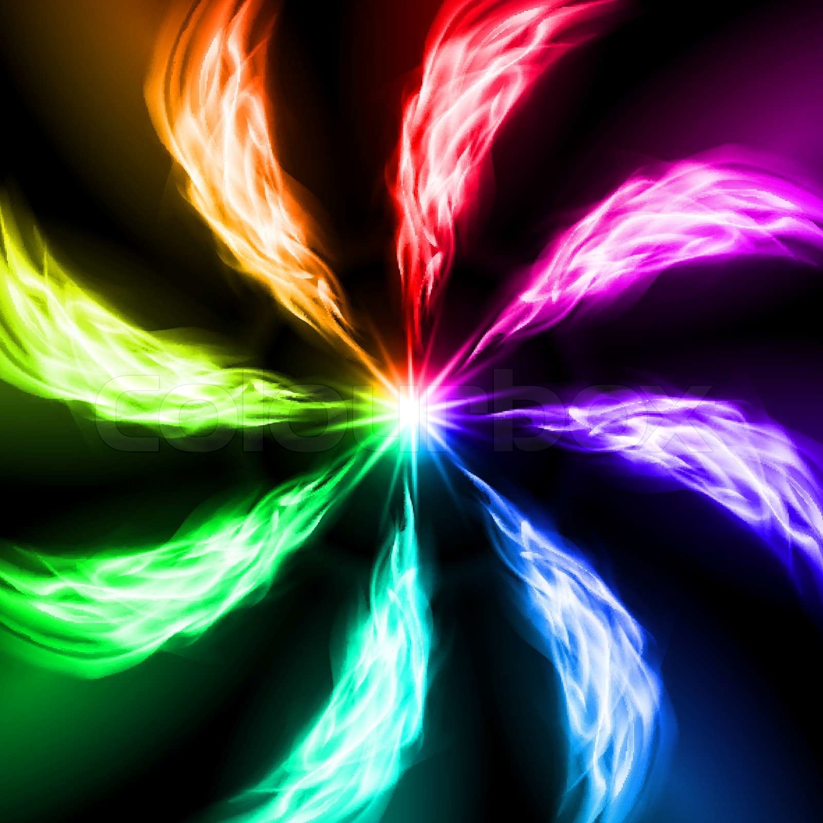 Spectrum fire waves | Stock vector | Colourbox