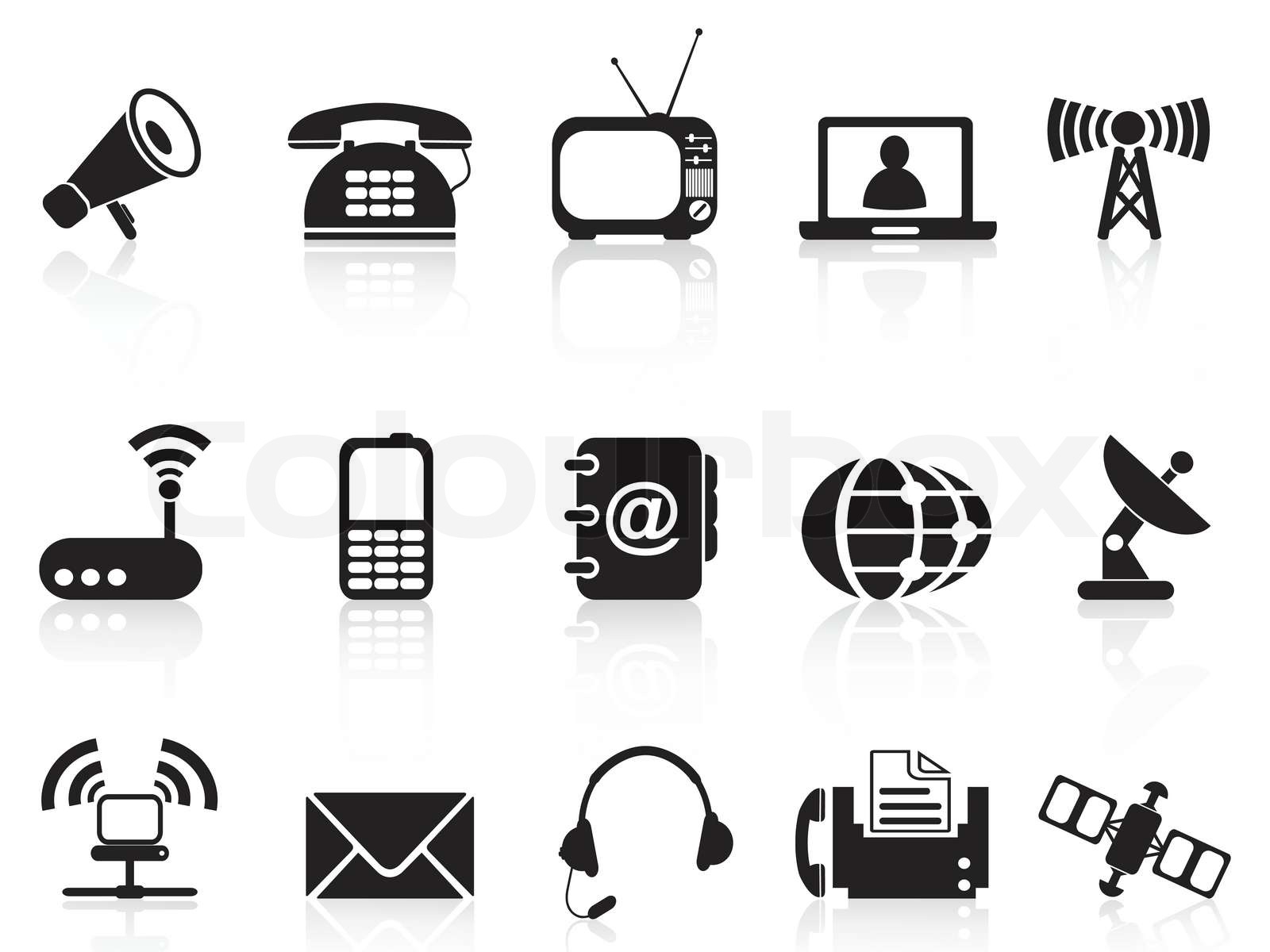 Telekommunikation-Symbole | Stock-Vektor | Colourbox