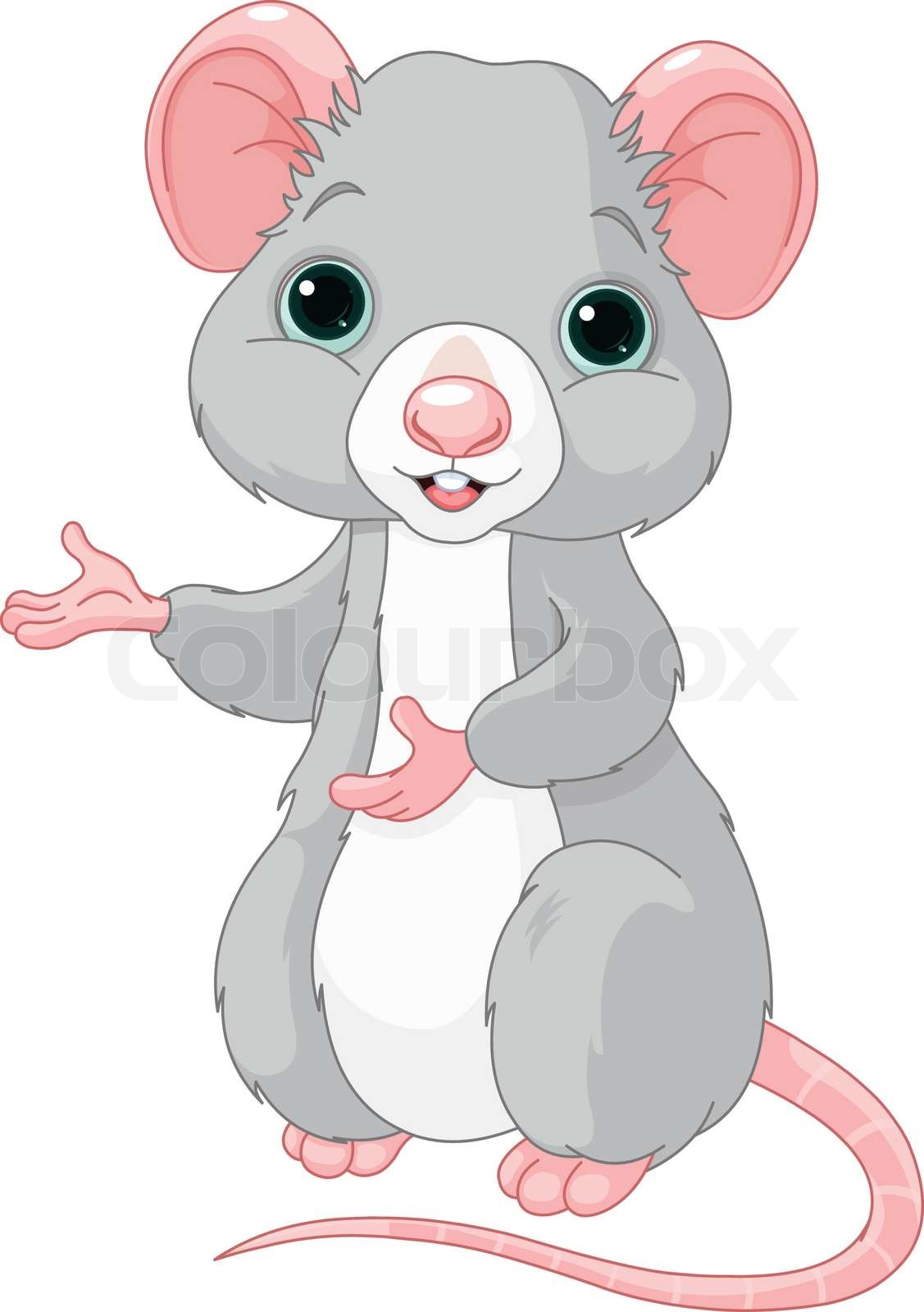 Cute Cartoon Rat | Stock vector | Colourbox