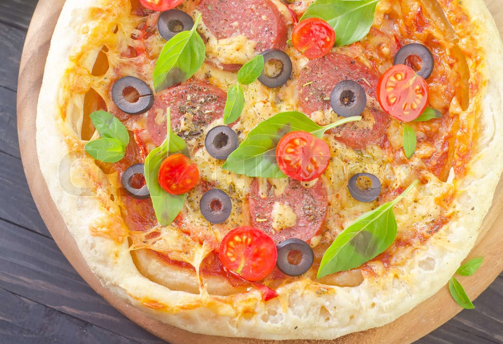 fresh pizza | Stock image | Colourbox