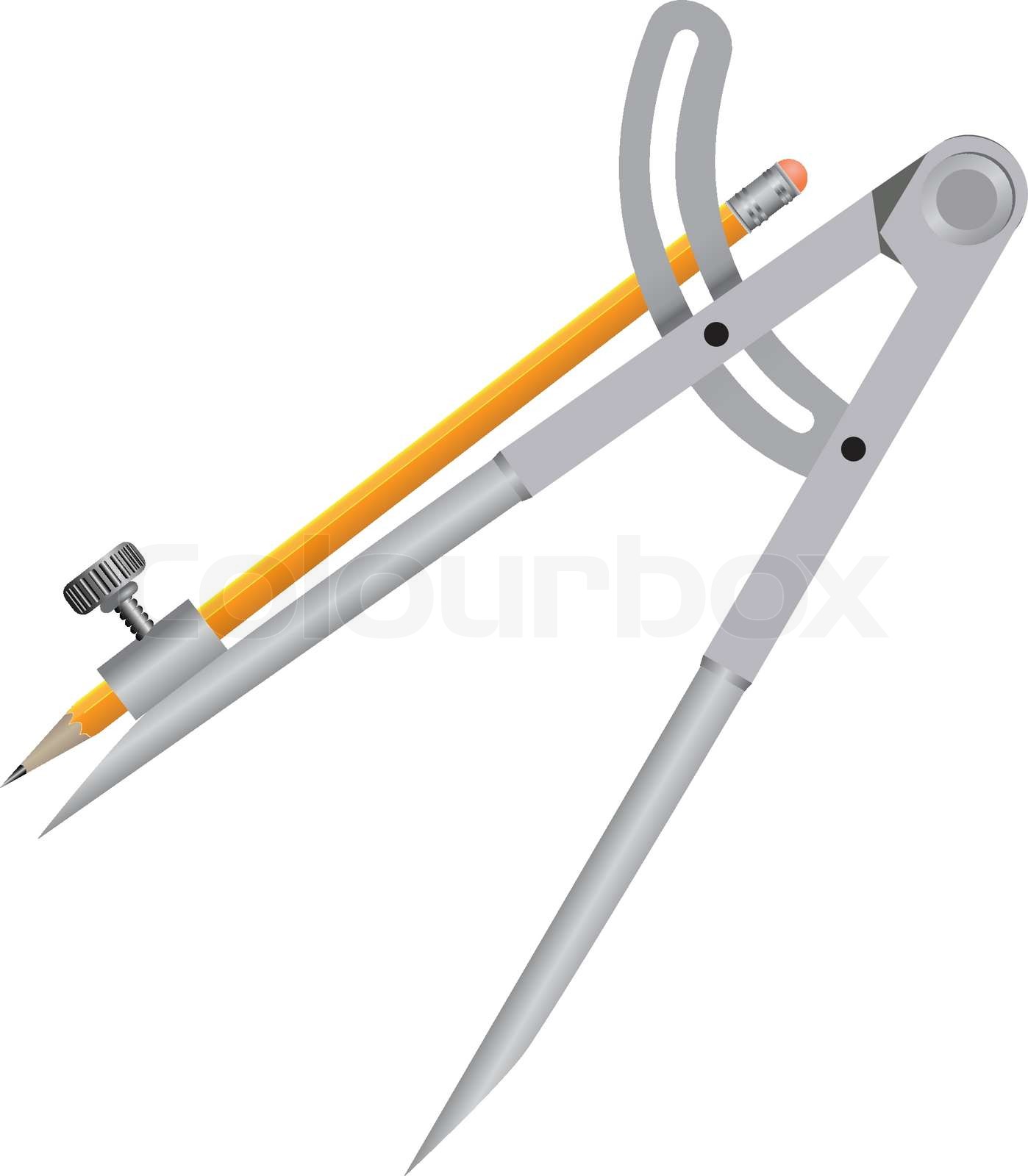 Drawing compasses | Stock vector | Colourbox