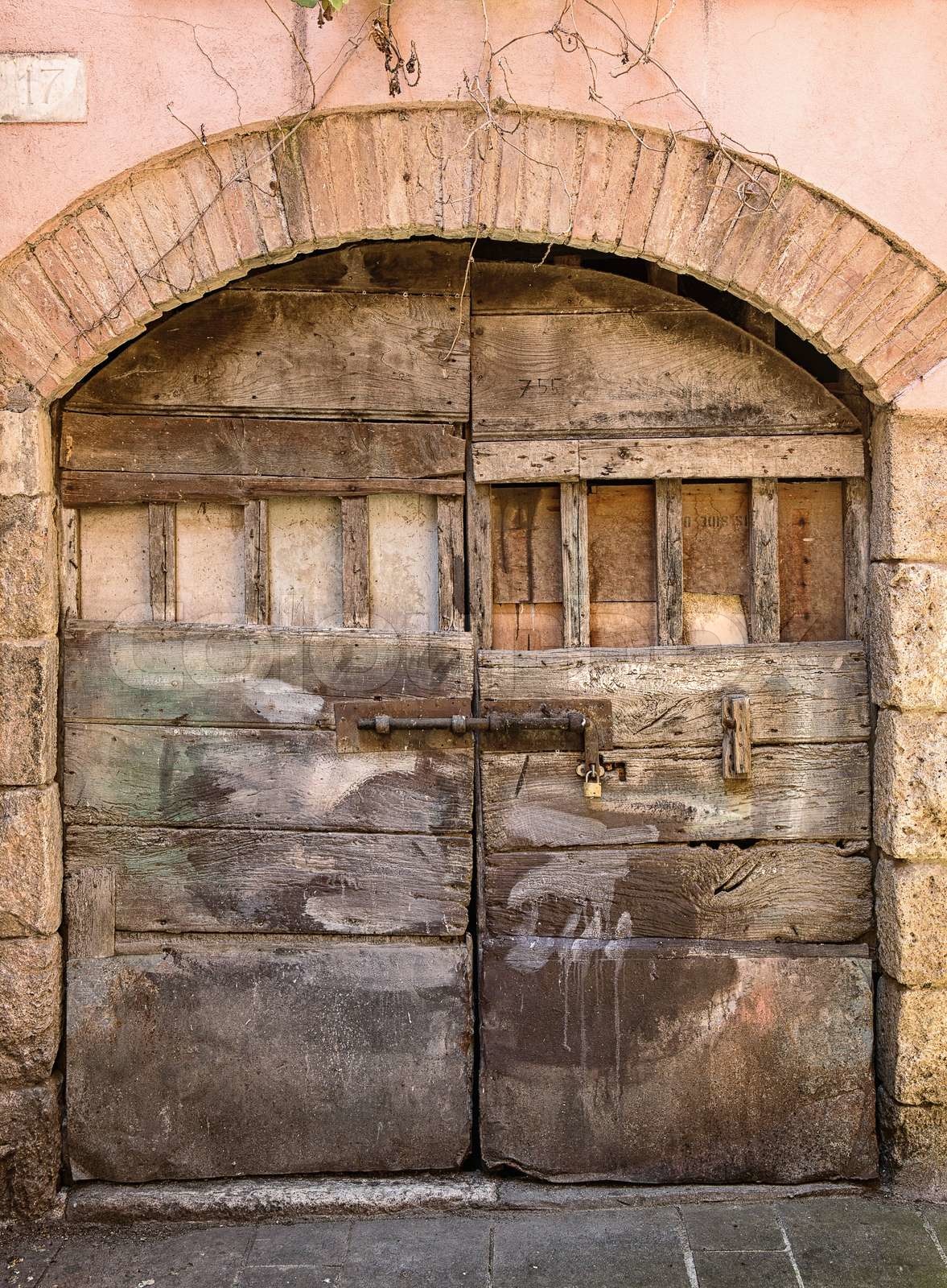 Old door in of old building | Stock image | Colourbox