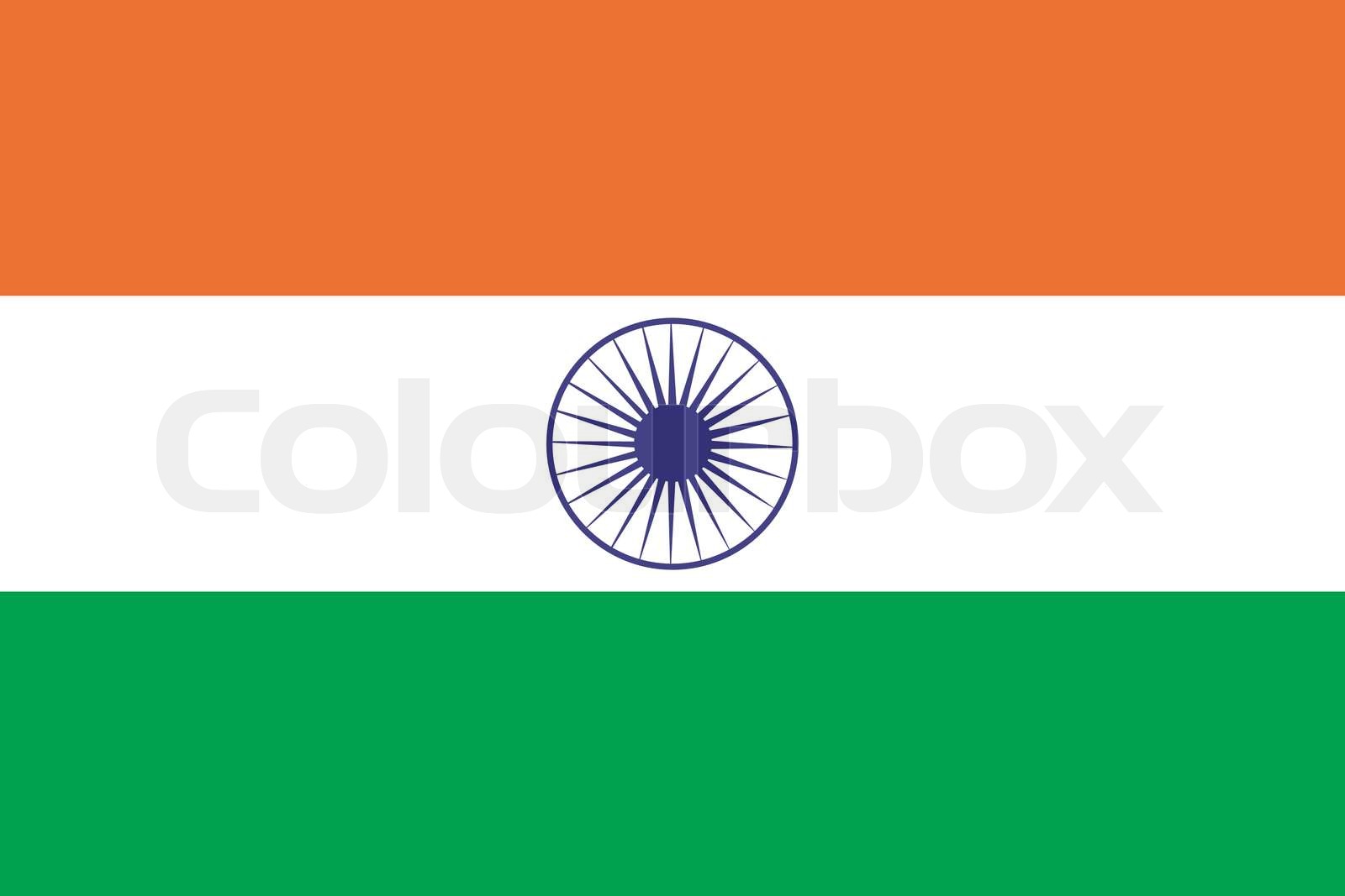 original and simple India flag isolated vector in official colors ...