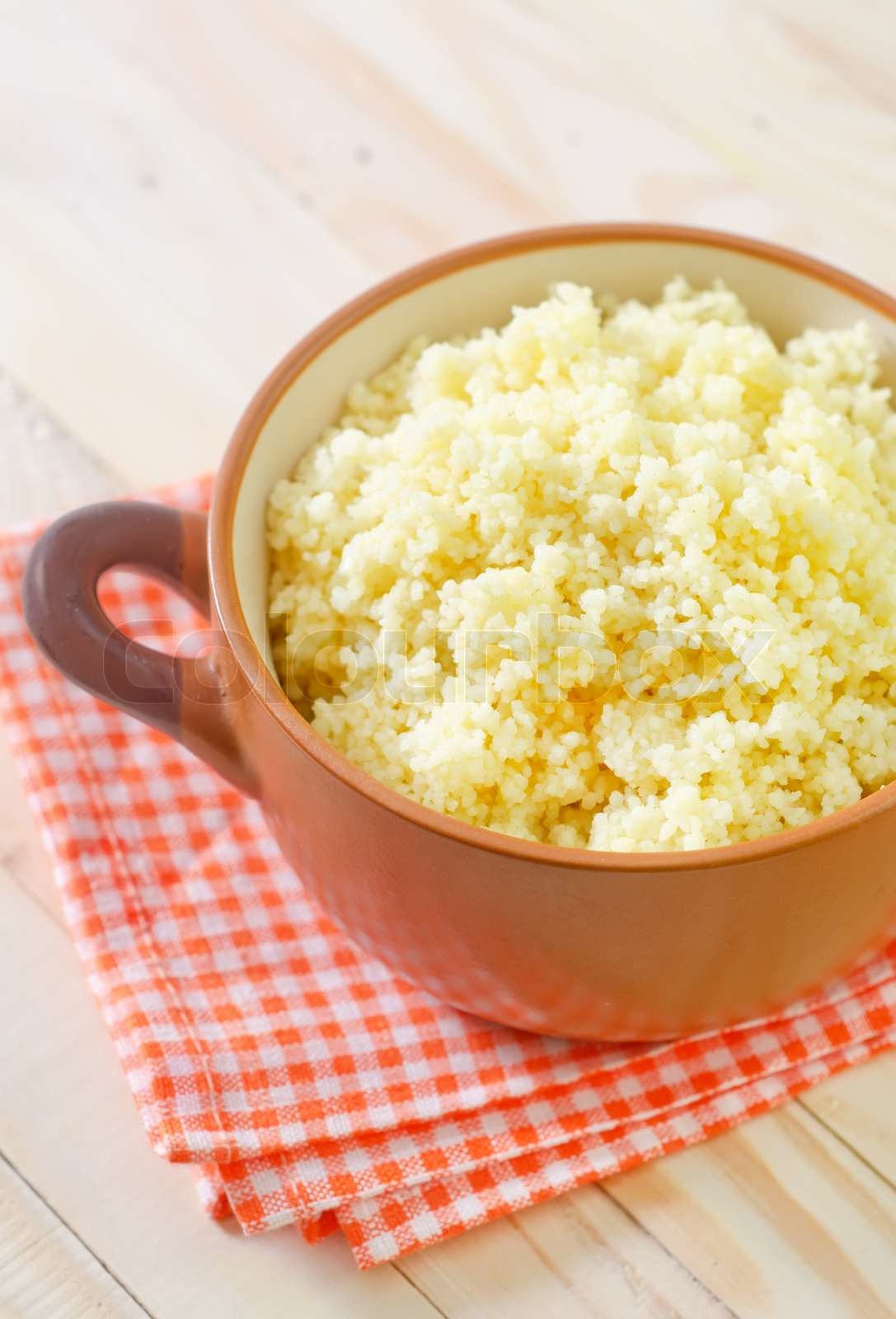 kuskus in bowl | Stock image | Colourbox