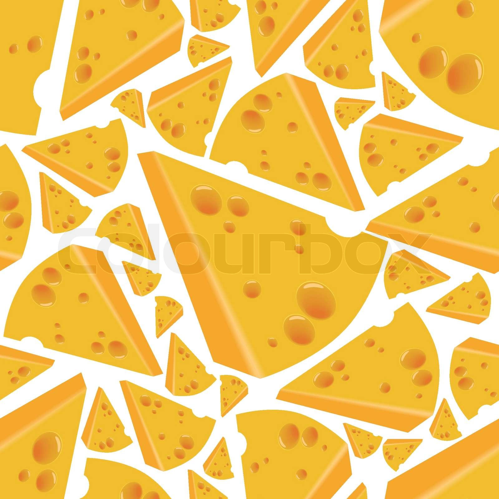 seamless cheese pattern | Stock vector | Colourbox