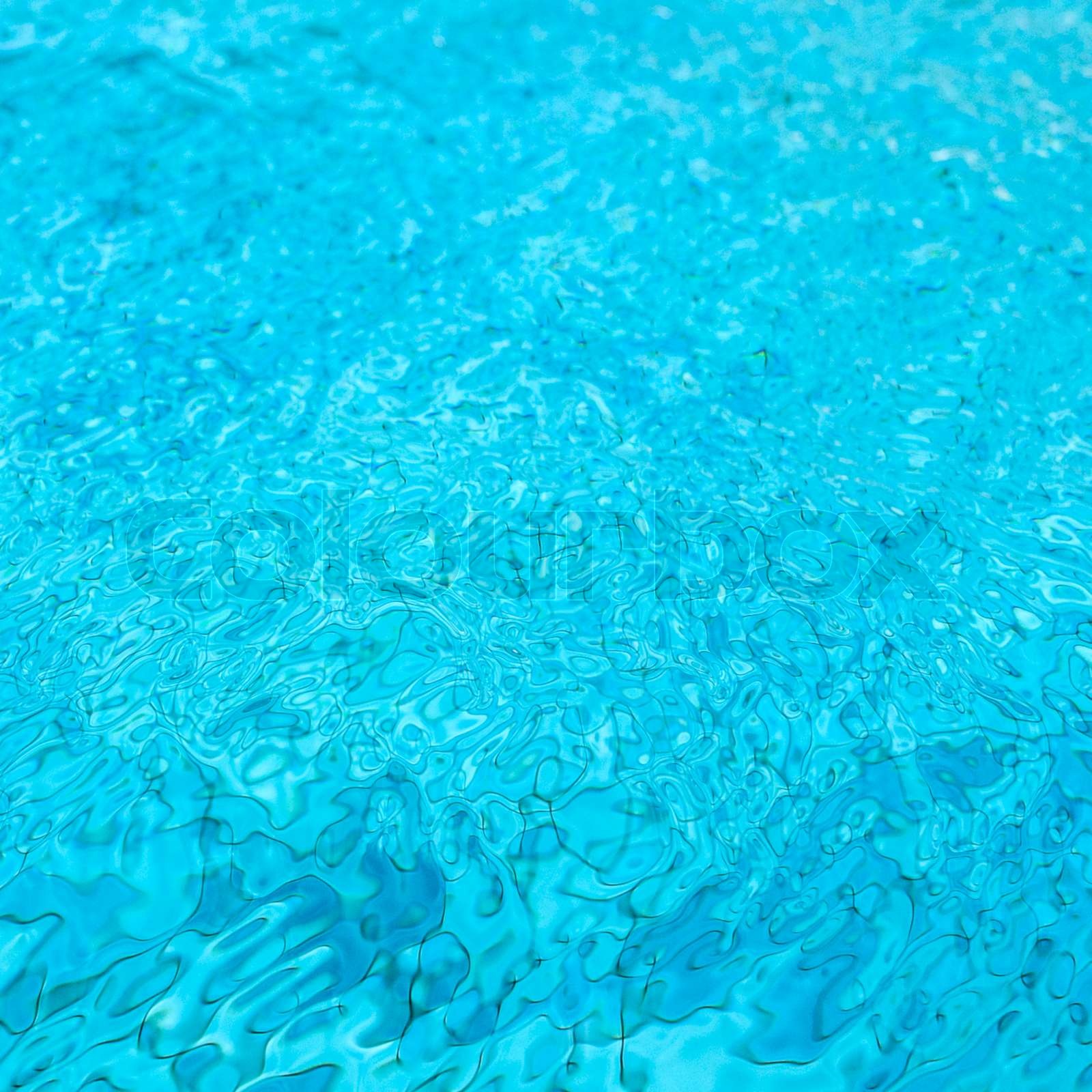 Blue pool water | Stock image | Colourbox
