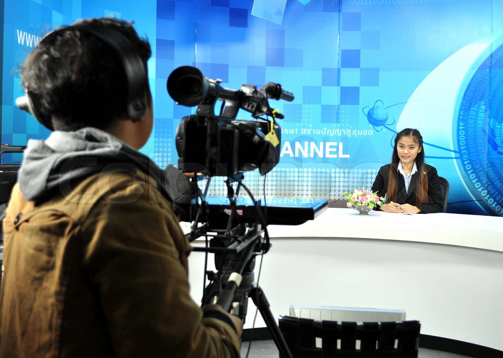 recording show in TV studio | Stock image | Colourbox