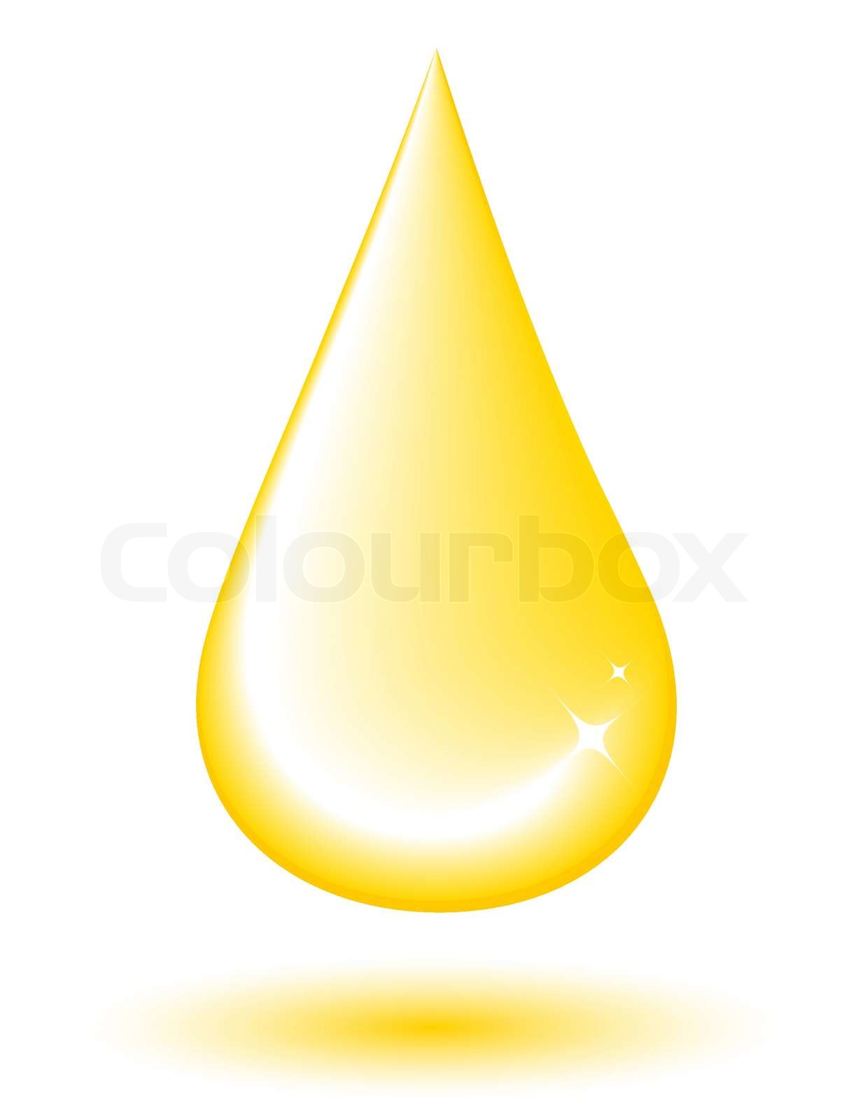 yellow drop | Stock vector | Colourbox