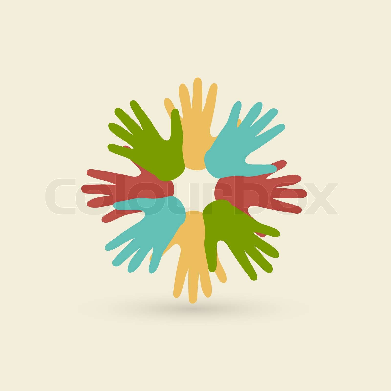 hands connecting | Stock vector | Colourbox