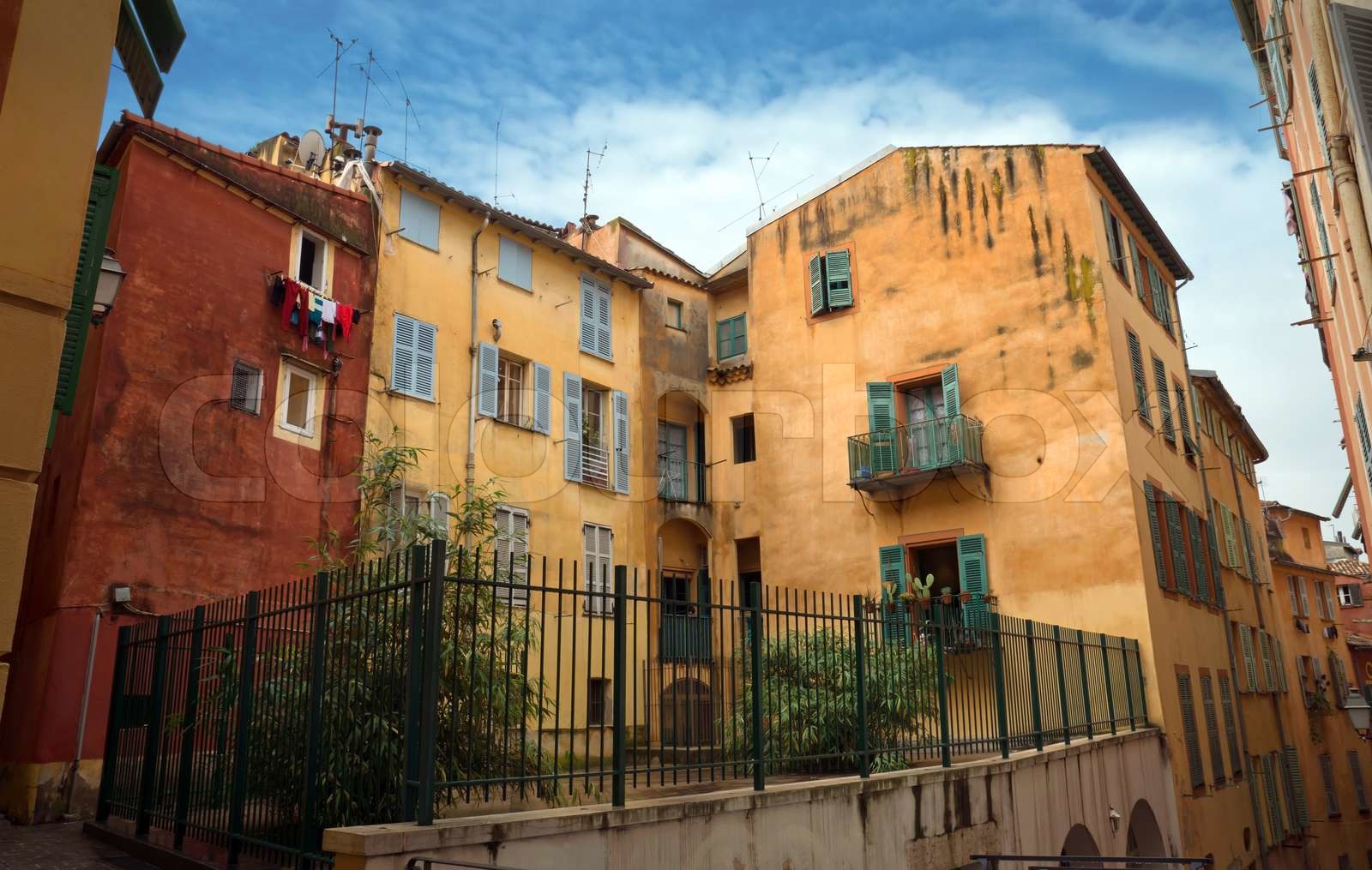 Nice - Architecture of byen Nice i den gamle bydel | Stock foto | Colourbox