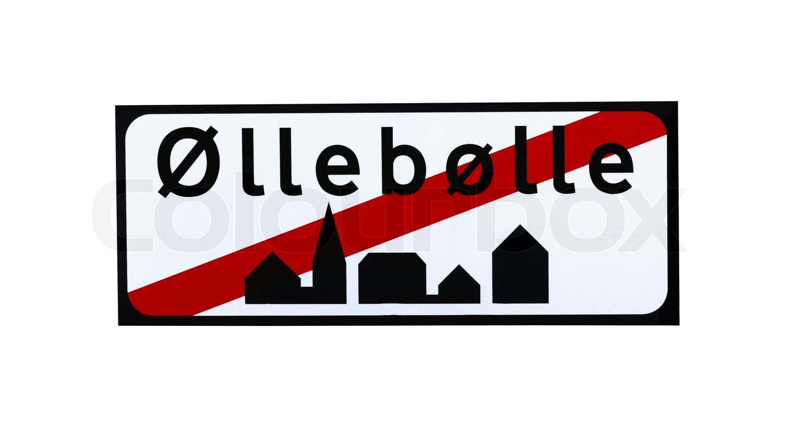 Byskilt byzone slut | Stock foto | Colourbox