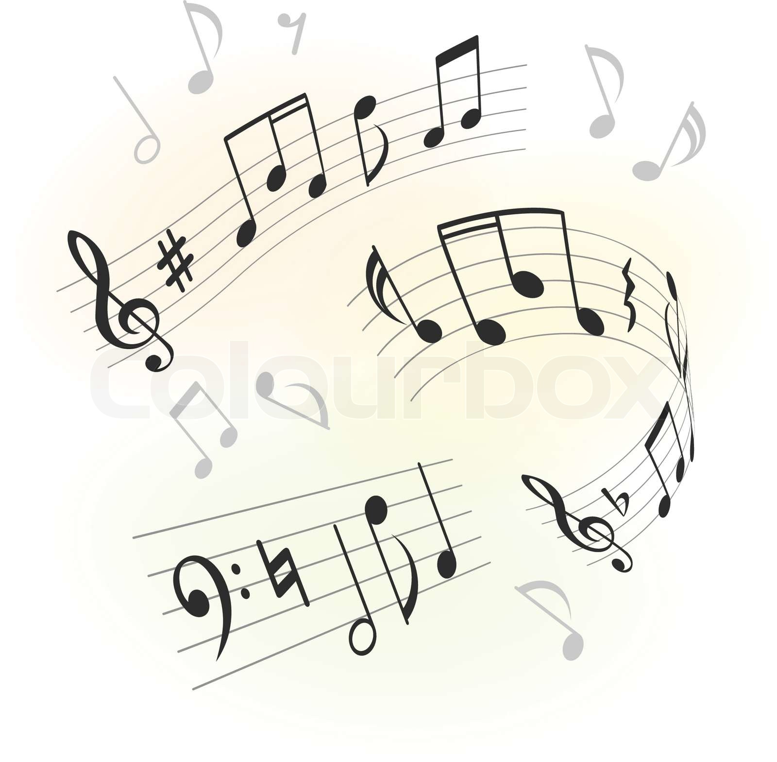 Music design elements | Stock vector | Colourbox