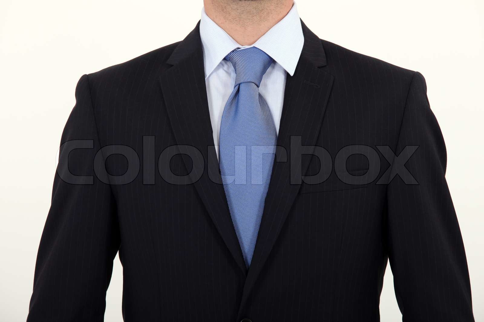 Close-up of man wearing suit | Stock image | Colourbox