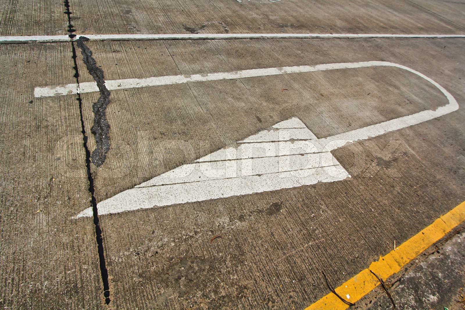 Turn arrow Road sign | Stock image | Colourbox