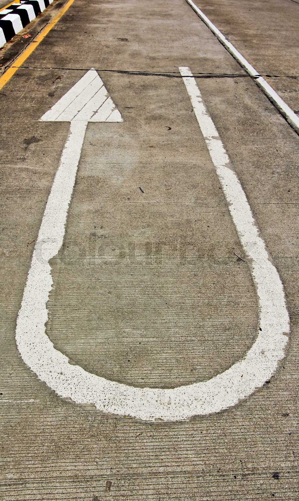 Turn arrow Road sign | Stock image | Colourbox