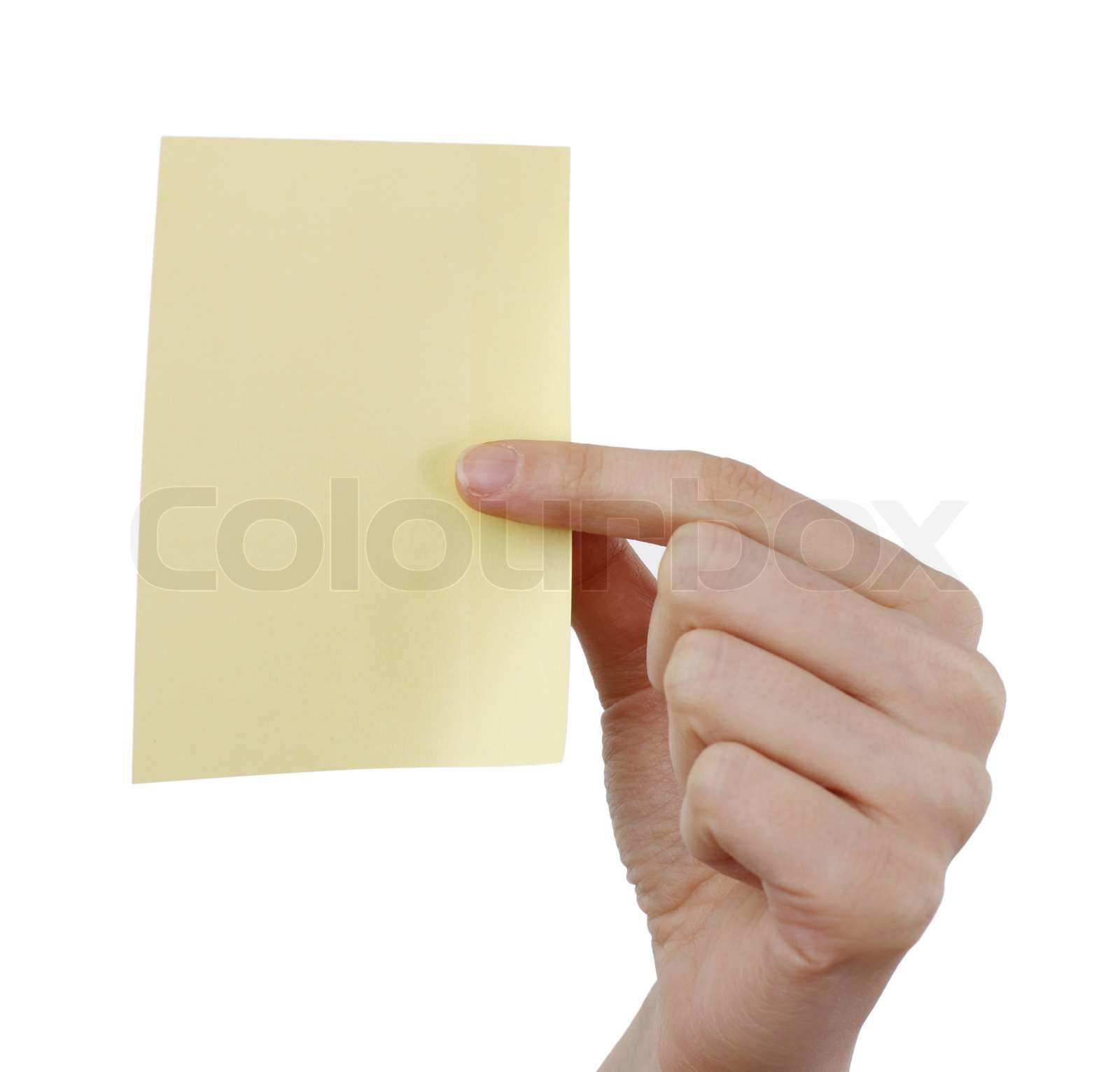One Post it | Stock image | Colourbox