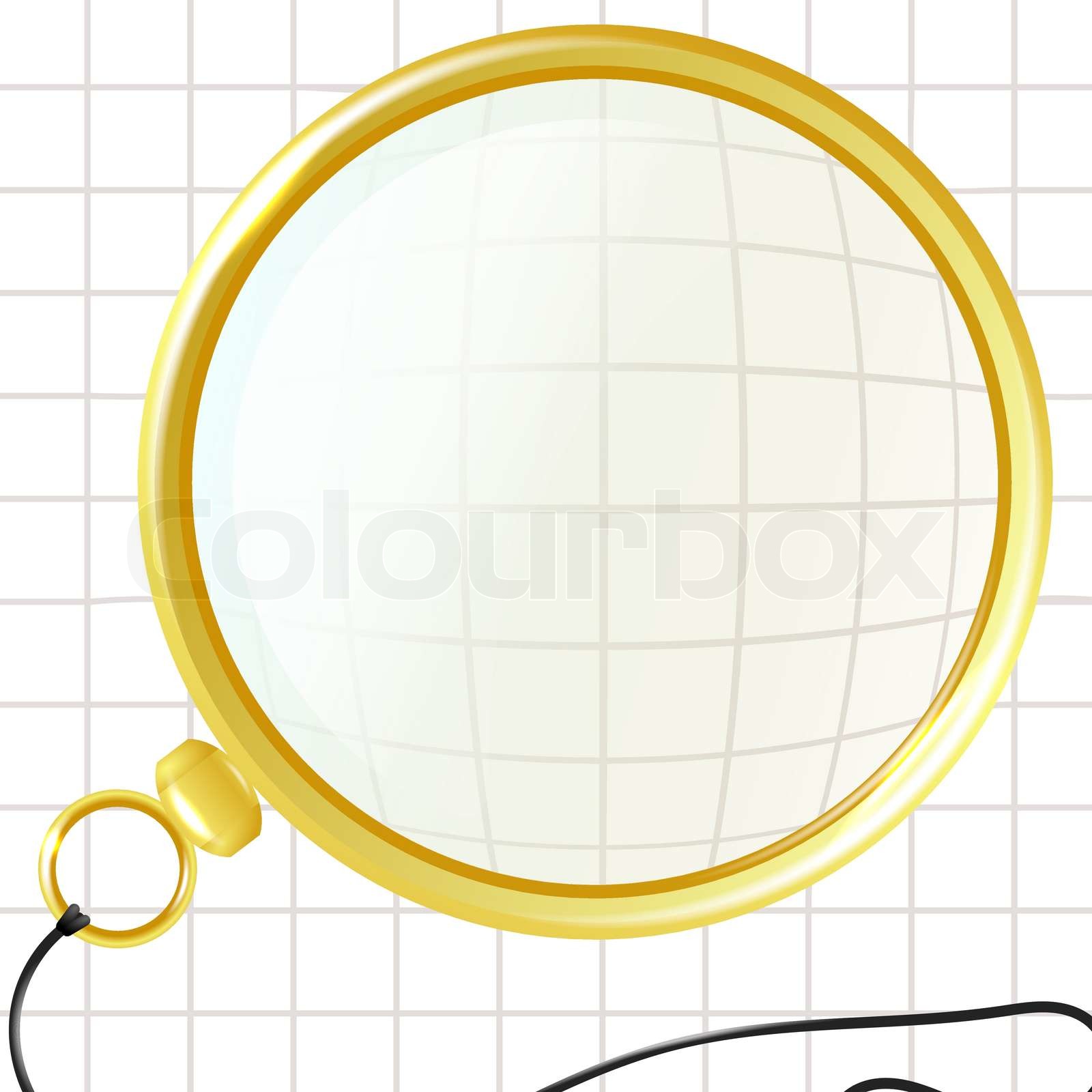 Illustration Monokel auf einem karierten Hintergrund | Stock-Vektor ...