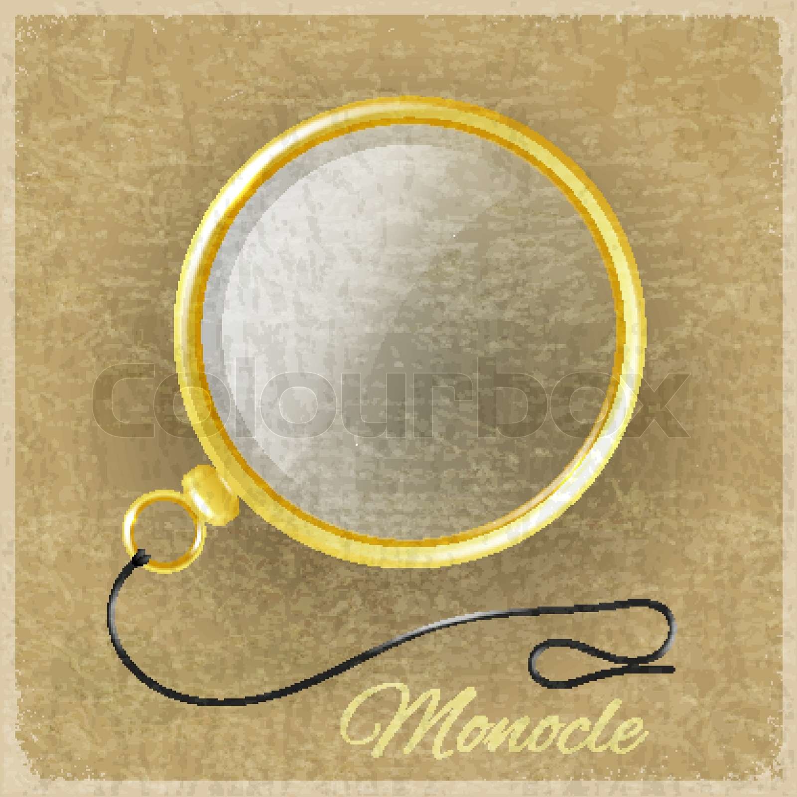 Gold Monocle Png