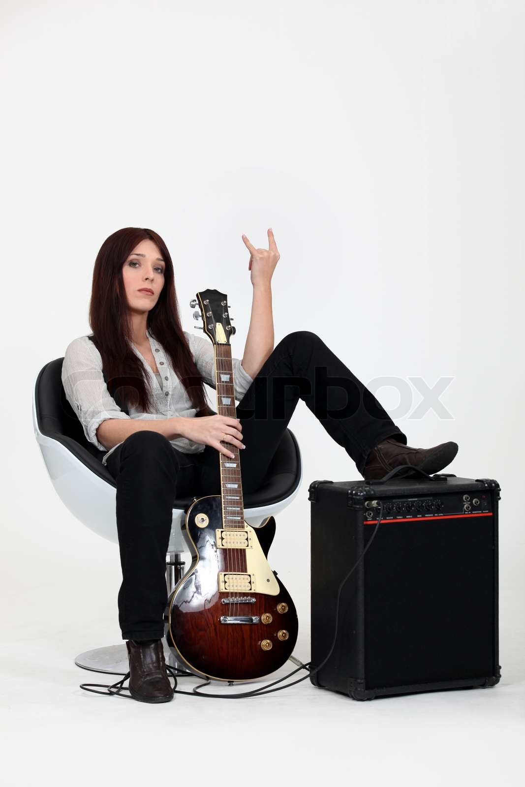 Female rocker | Stock foto | Colourbox