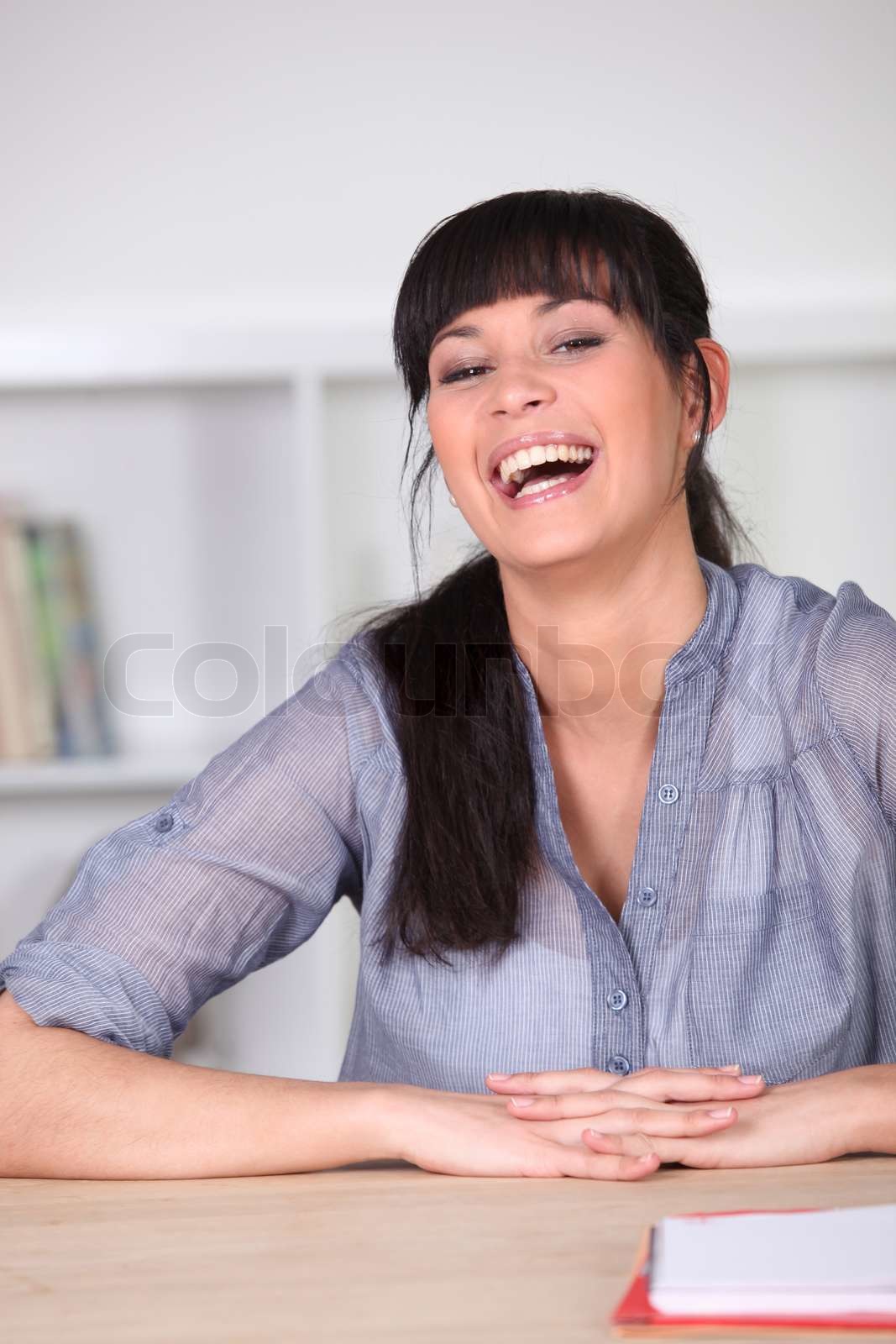 Woman laughing | Stock image | Colourbox