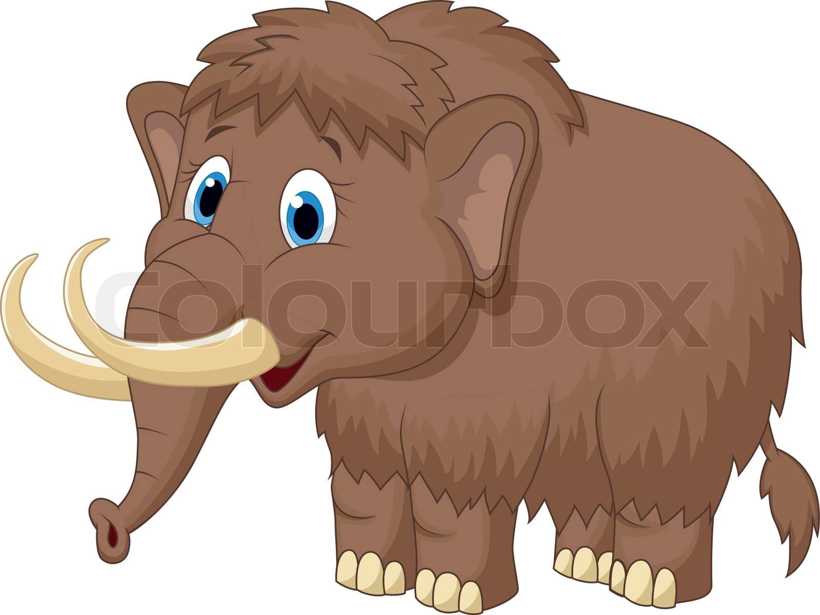 Cute mammooth cartoon | Stock vector | Colourbox