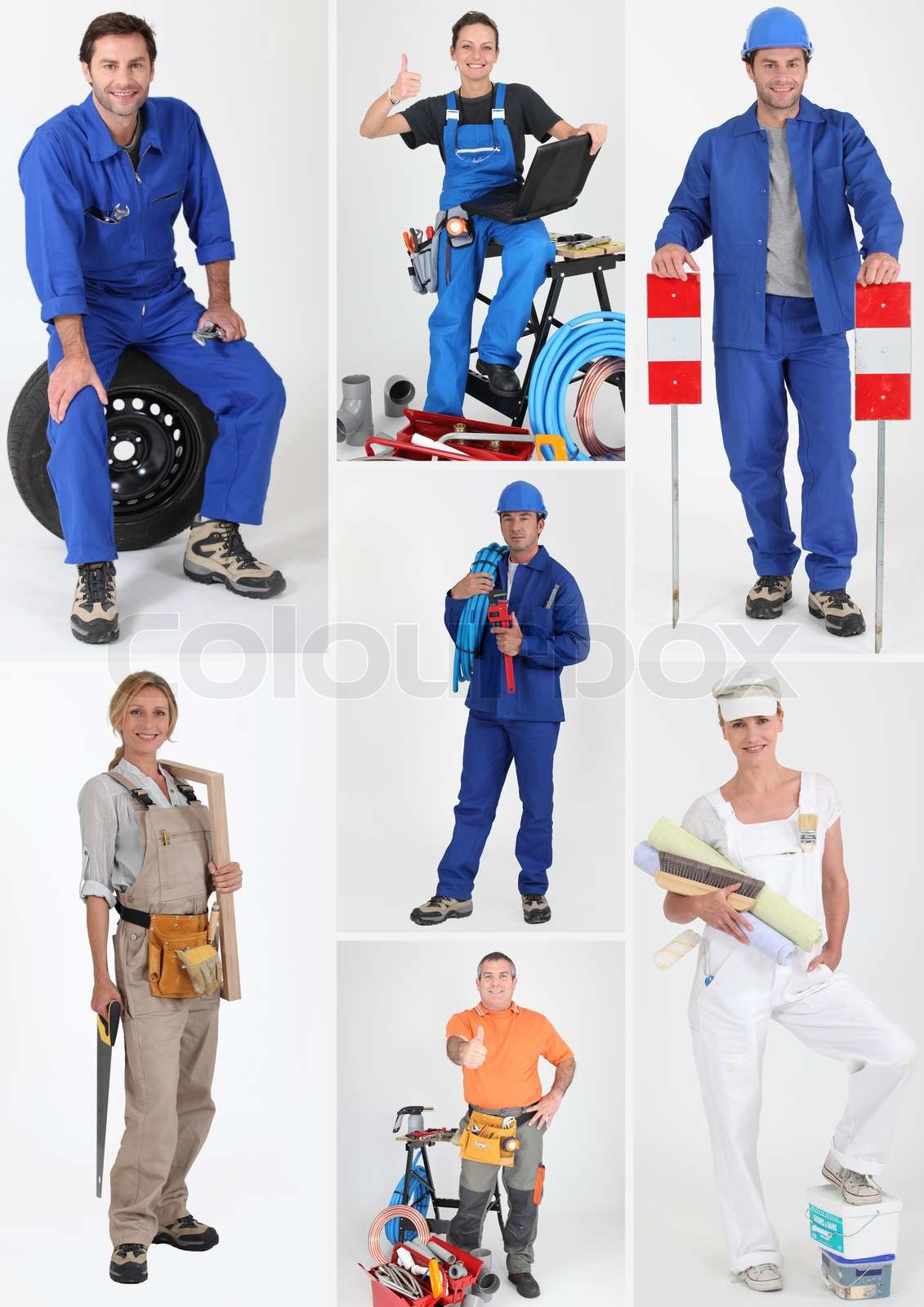 Artisans with different trades | Stock image | Colourbox