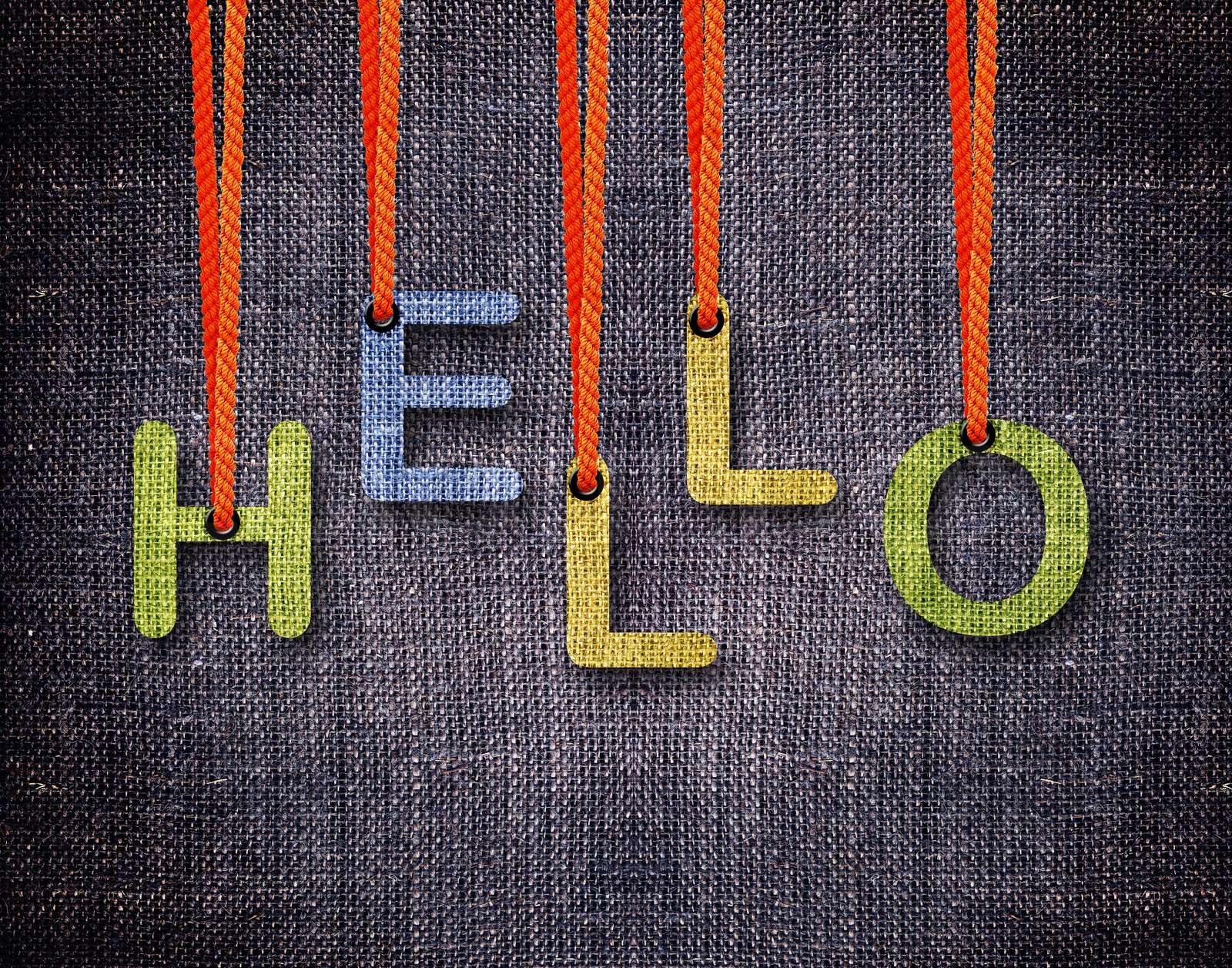 hallo | Stock Bild | Colourbox