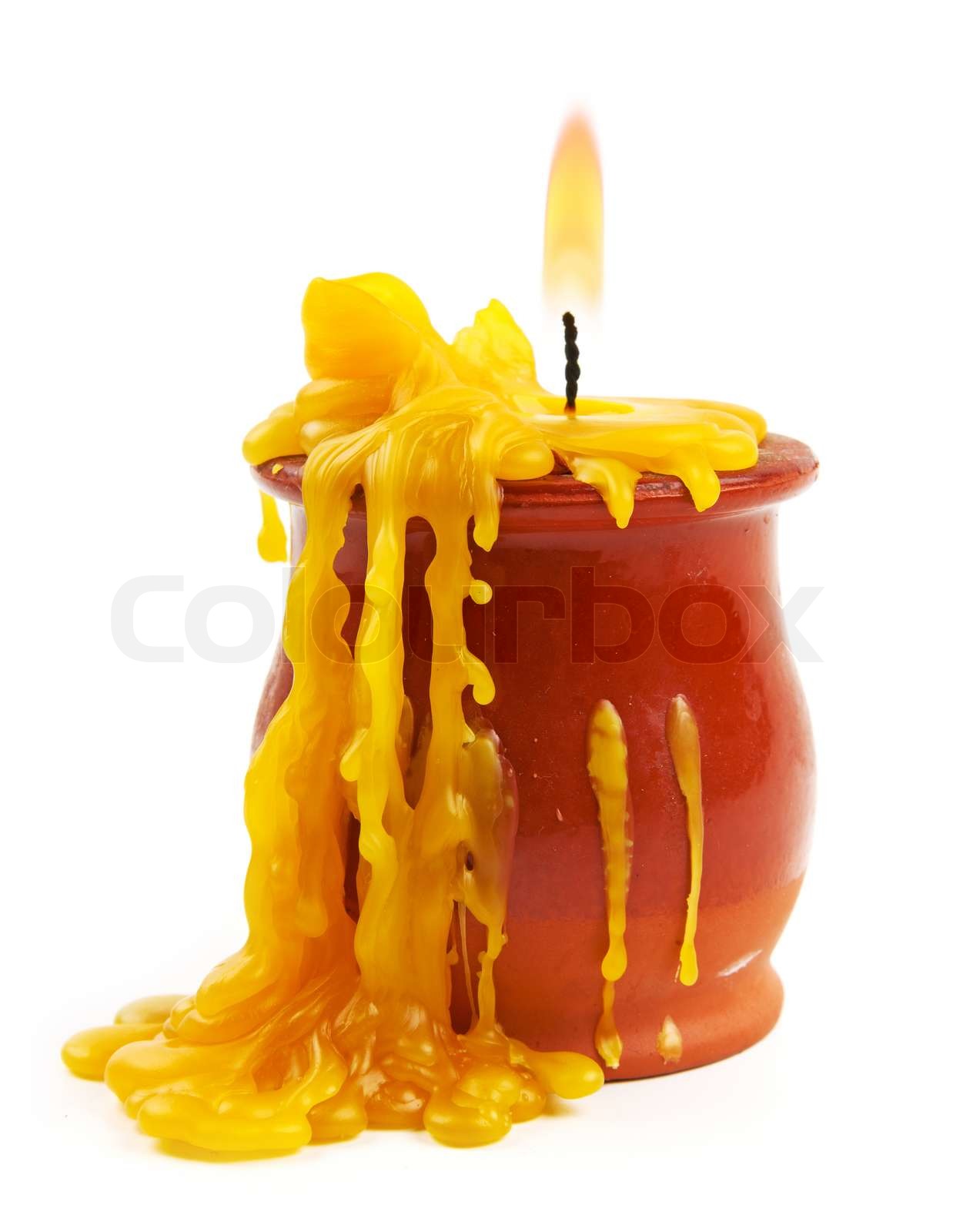Burned candle | Stock image | Colourbox