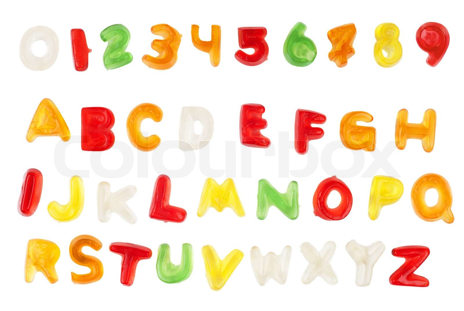 Candy alphabet | Stock image | Colourbox