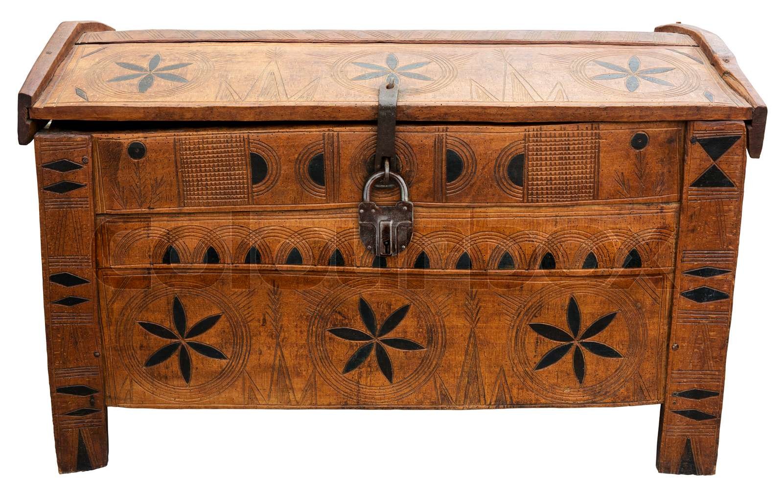 Old chest | Stock image | Colourbox