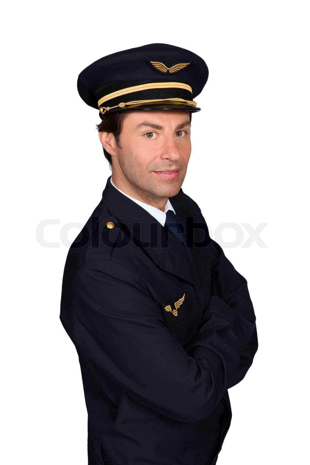 Man in Captain's outfit | Stock image | Colourbox