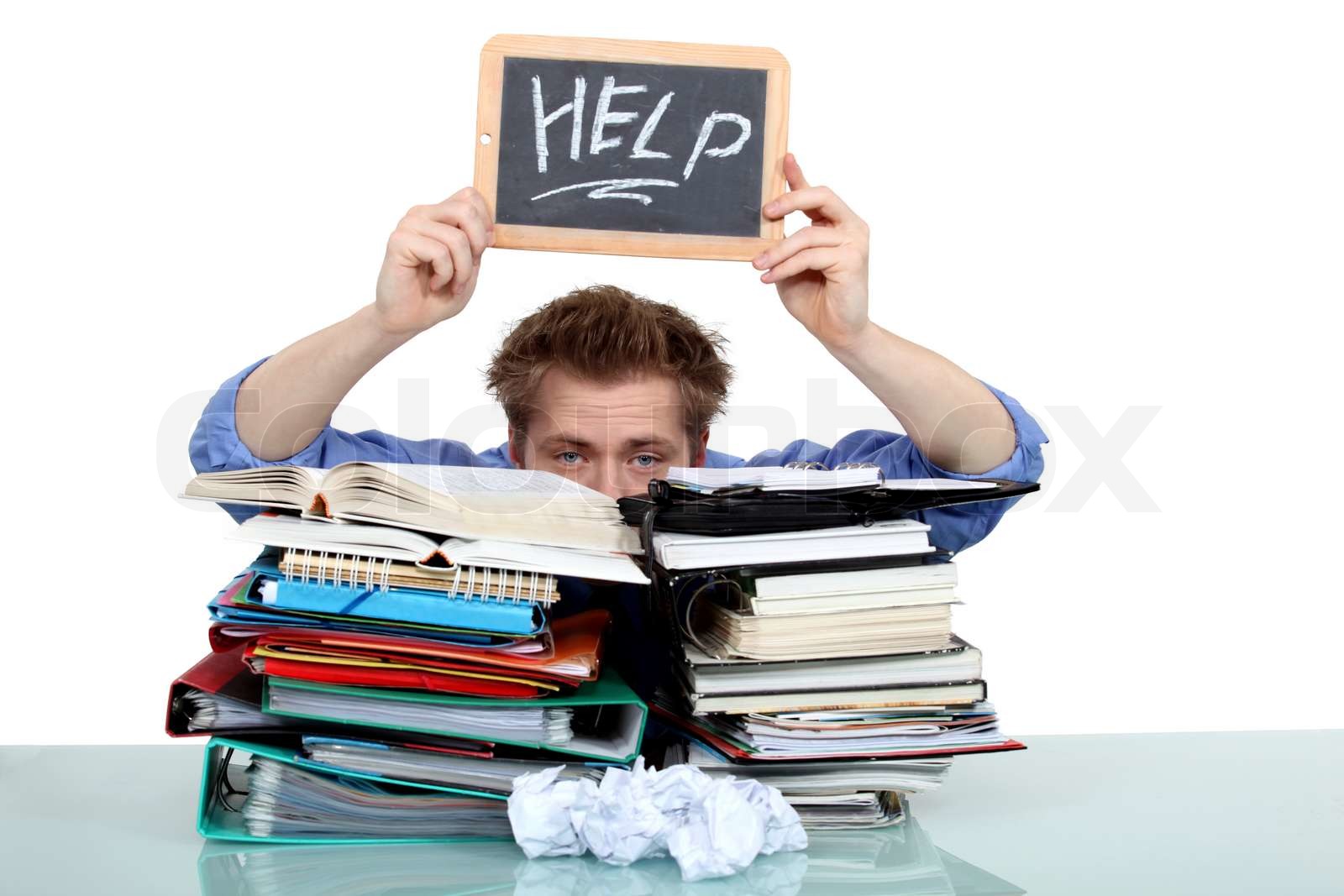 Man asking for help | Stock image | Colourbox