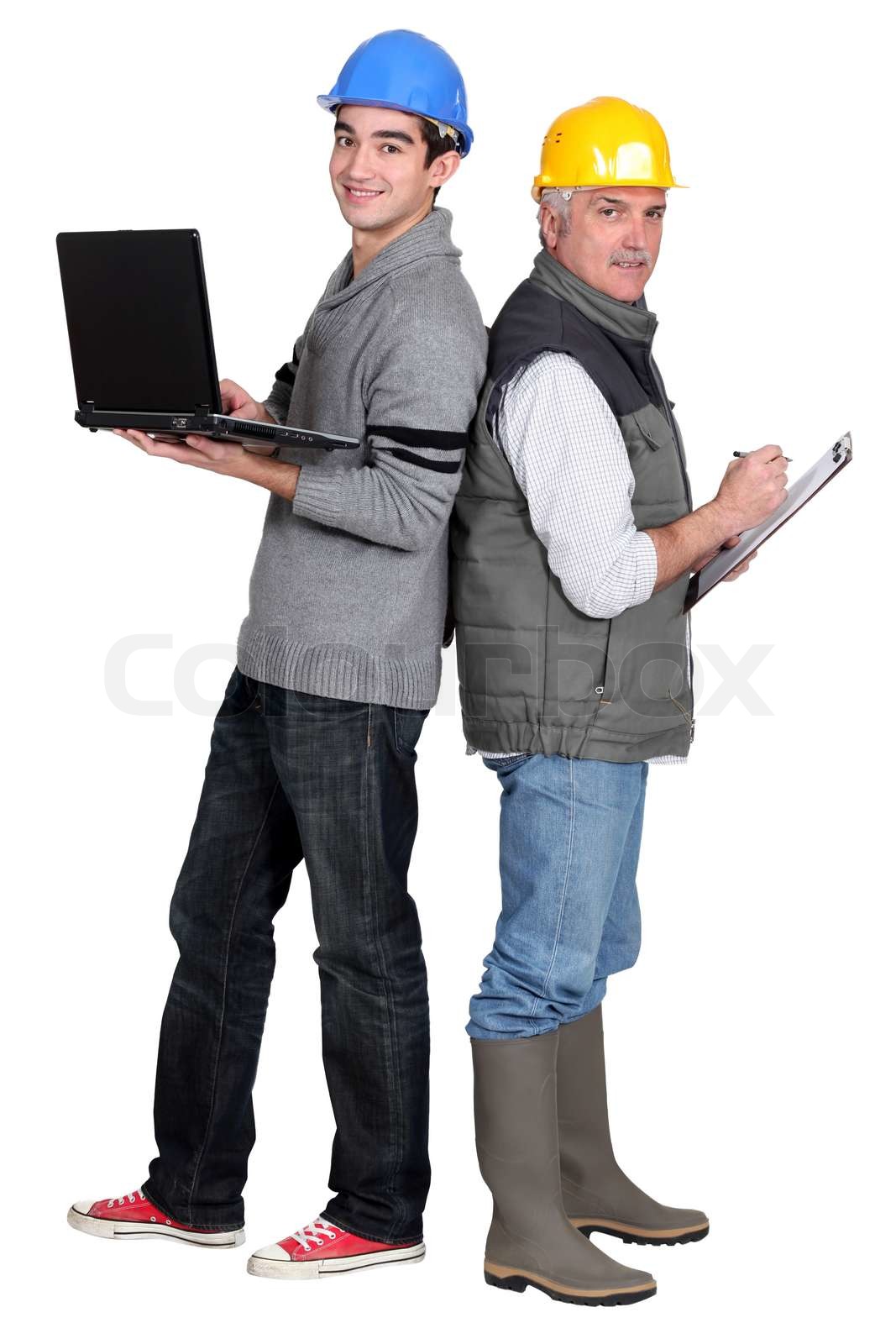 Nye vs gamle måder at arbejde på | Stock foto | Colourbox