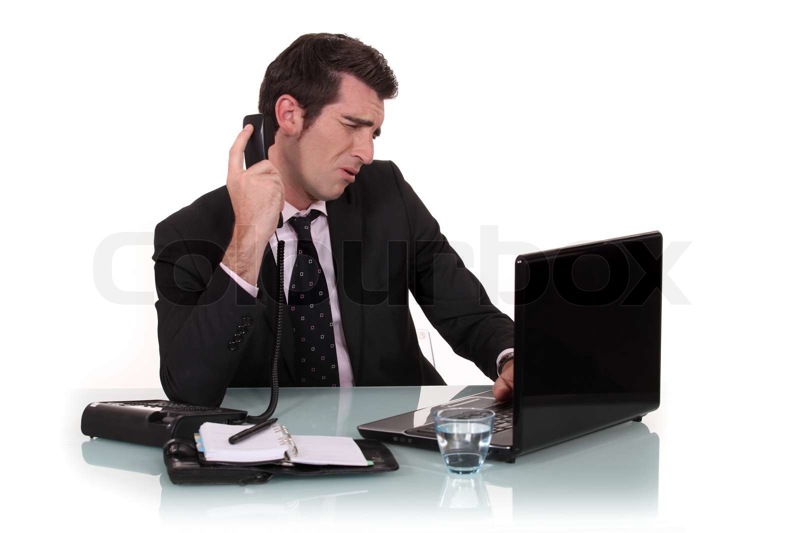 Cumbersome conversation | Stock image | Colourbox